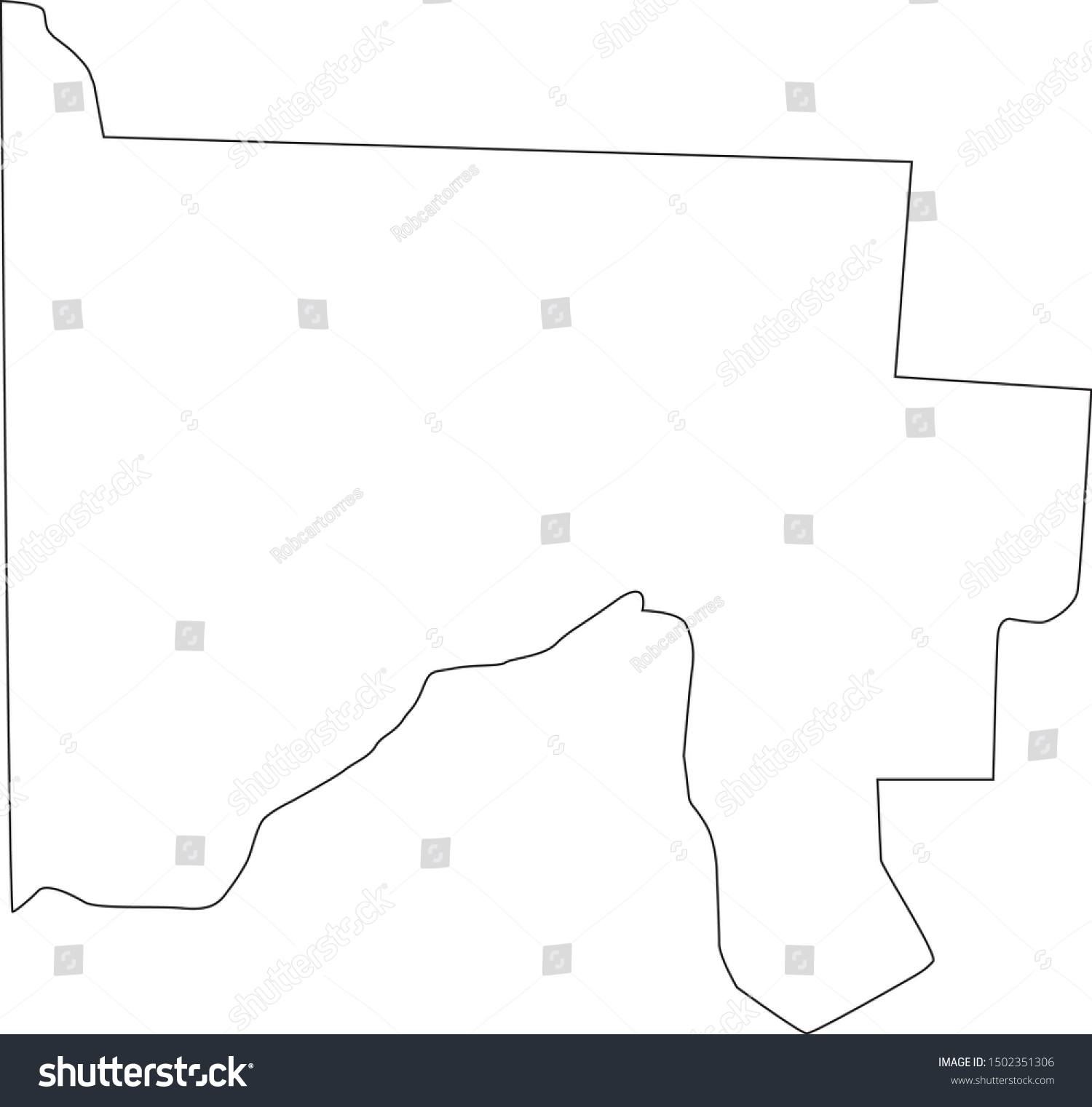 Scioto County Map Ohio State Stock Vector (Royalty Free) 1502351306
