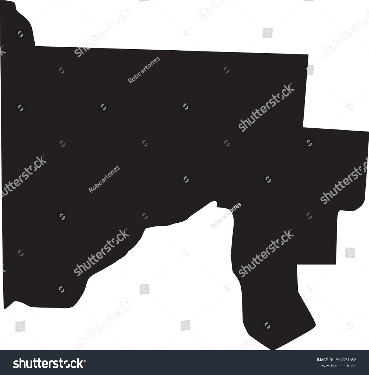 Scioto County Map Ohio State Stock Vector (Royalty Free) 1504071056 ...