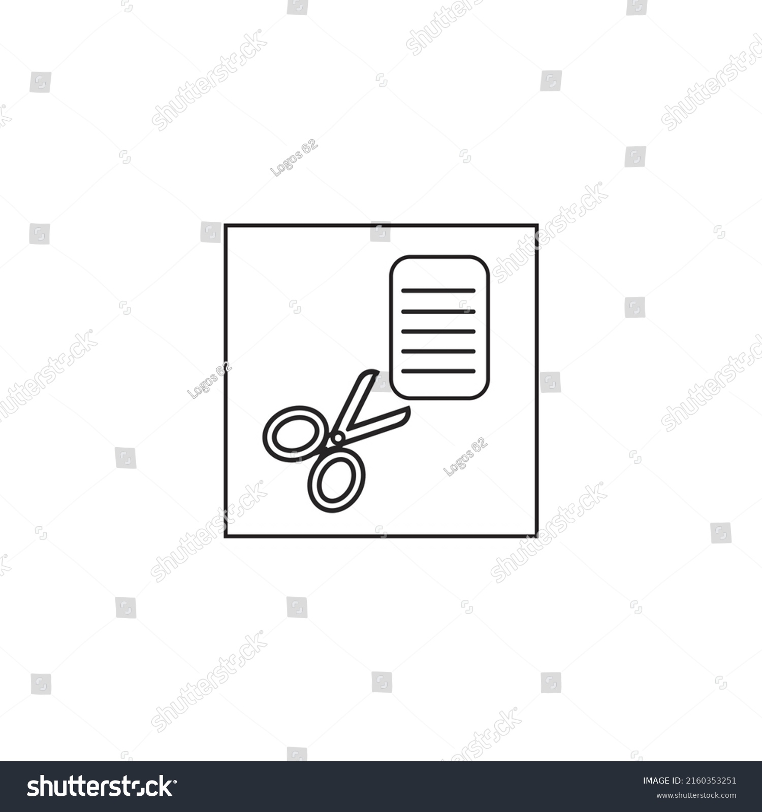 Scissors Cutting White Paper Free Vector Stock Vector (Royalty Free ...