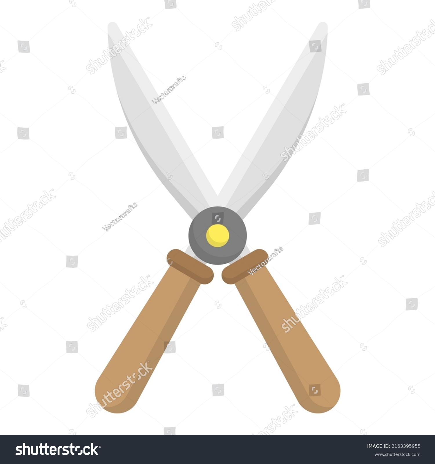 Scissors Garden Icon Design Template Vector Stock Vector (Royalty Free ...