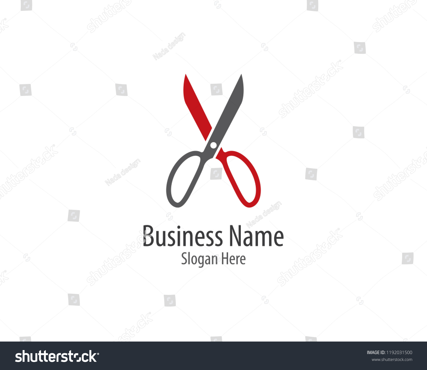 Scissors Logo Icon Stock Vector (Royalty Free) 1192031500 | Shutterstock