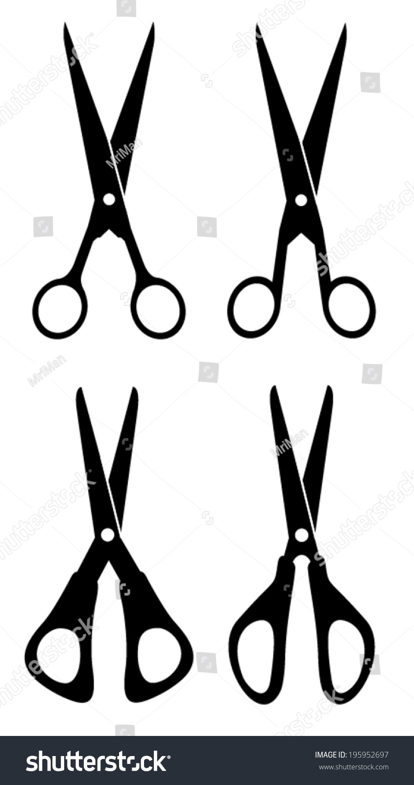 Scissors Symbol Isolated On White: เวกเตอร์สต็อก (ปลอดค่าลิขสิทธิ์ ...