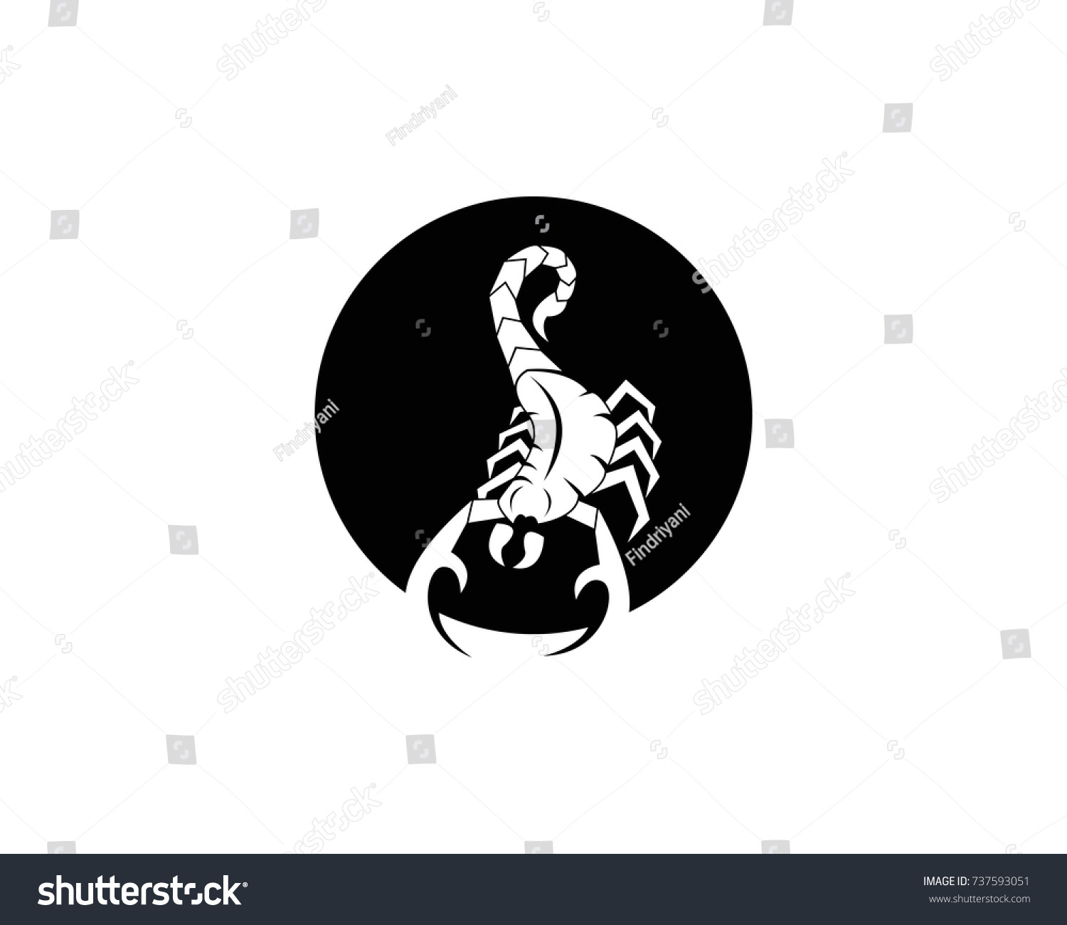 Scorpion Logo Design Vector Stock Vector (Royalty Free) 737593051 ...