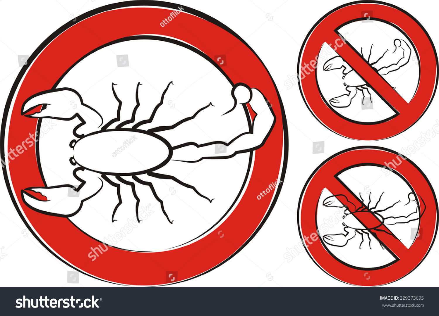 Scorpion Warning Sign Stock Vector (Royalty Free) 229373695 | Shutterstock