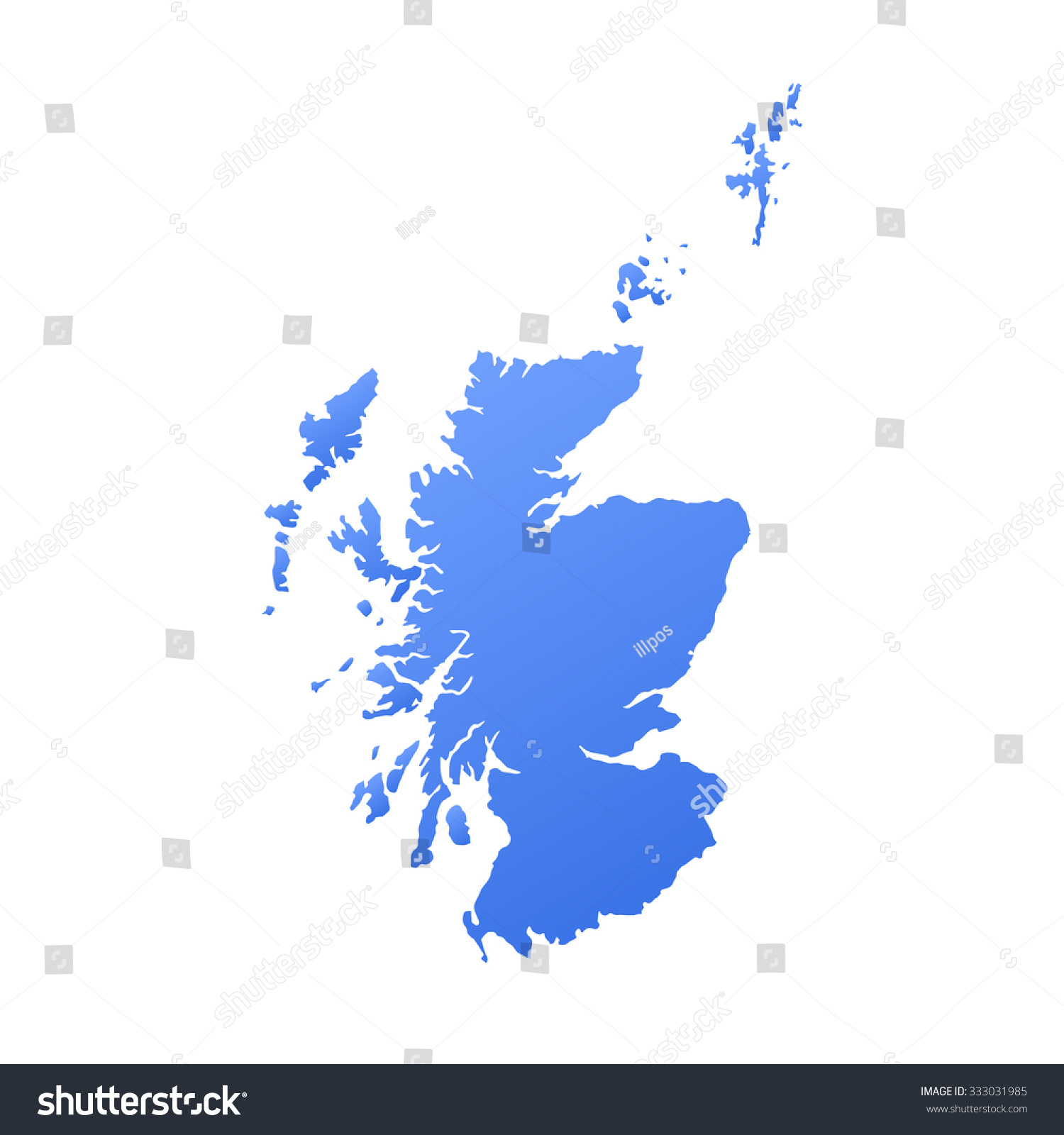 Scotland Country Mapborder Stock Vector (Royalty Free) 333031985 ...