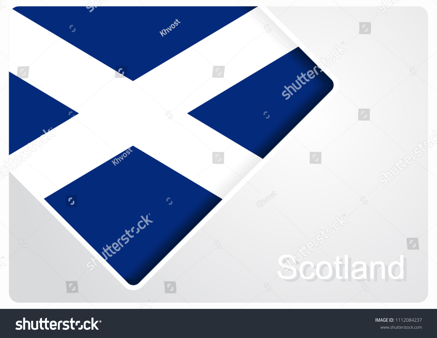 Scottish Flag Design Background Layout Vector Stock Vector (Royalty ...