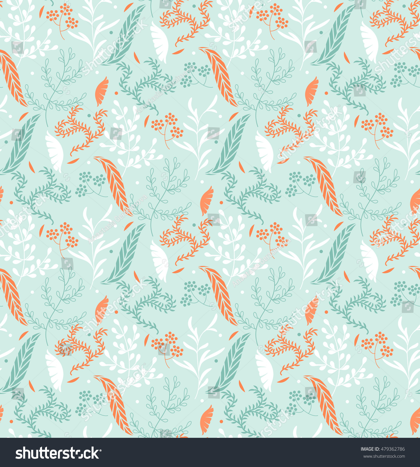 Scrapbook Paper Vector Illustration Flower Pattern Stock Vector ...