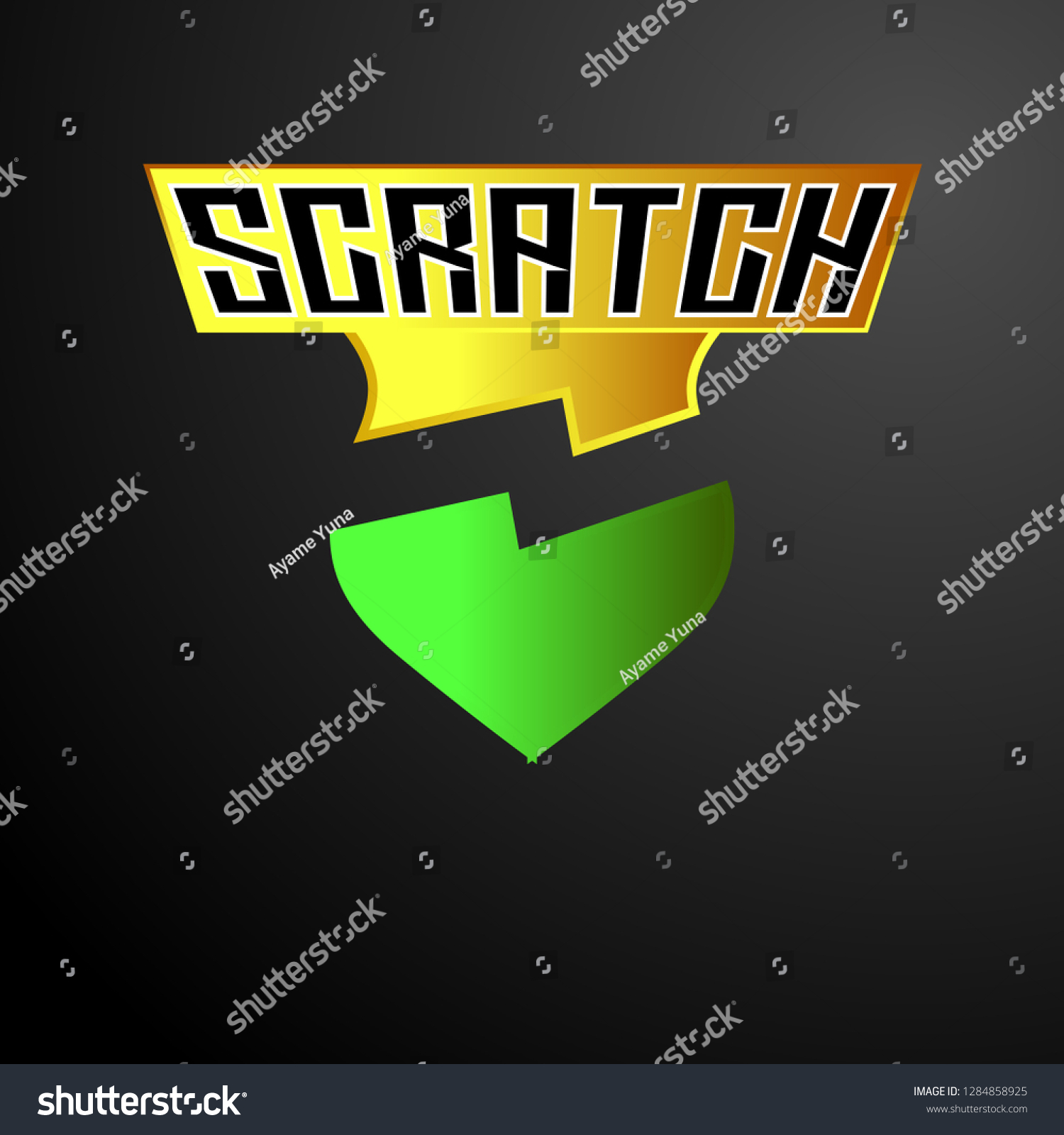 Scratch Logo Shield Symbol Vector: vector de stock (libre de regalías ...
