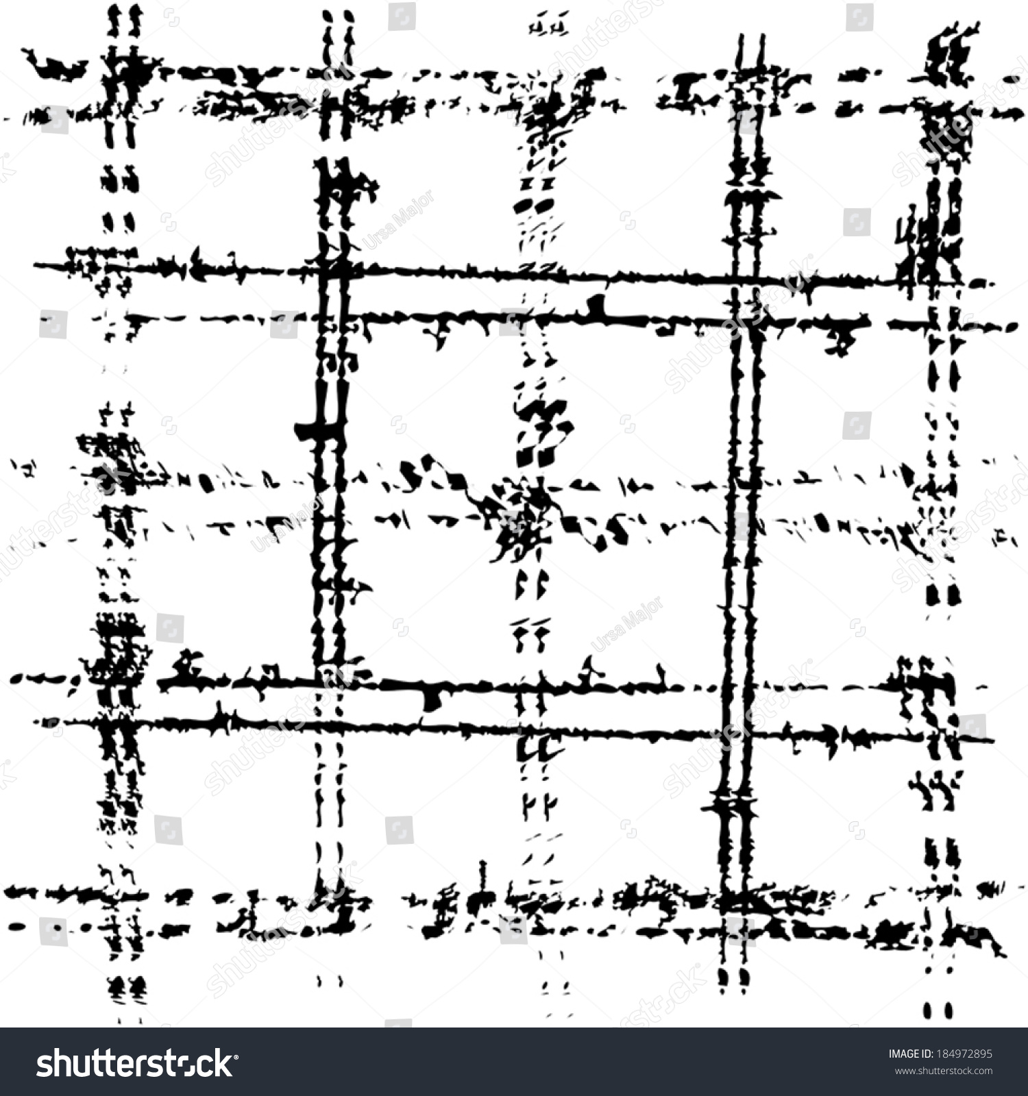 Scratched Grid Overlay Texture Eps10 Vector Stock Vector (Royalty Free ...