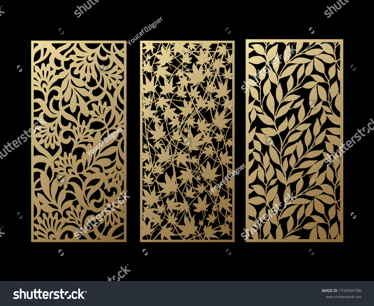 corte de plasma de panel decorativo: vector de stock (libre de regalías ...