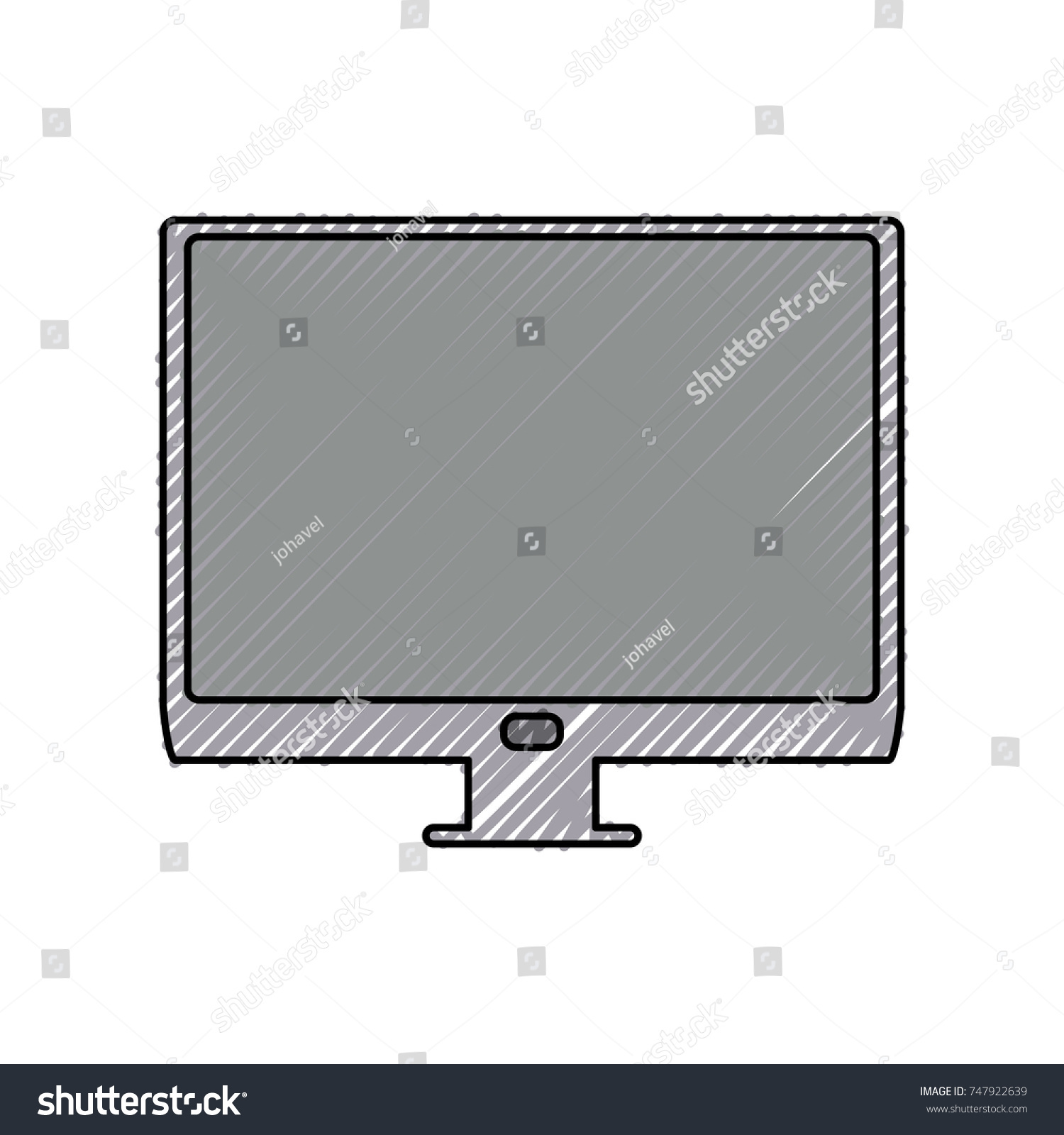 Screen Vector Illustration Stock Vector (Royalty Free) 747922639 ...