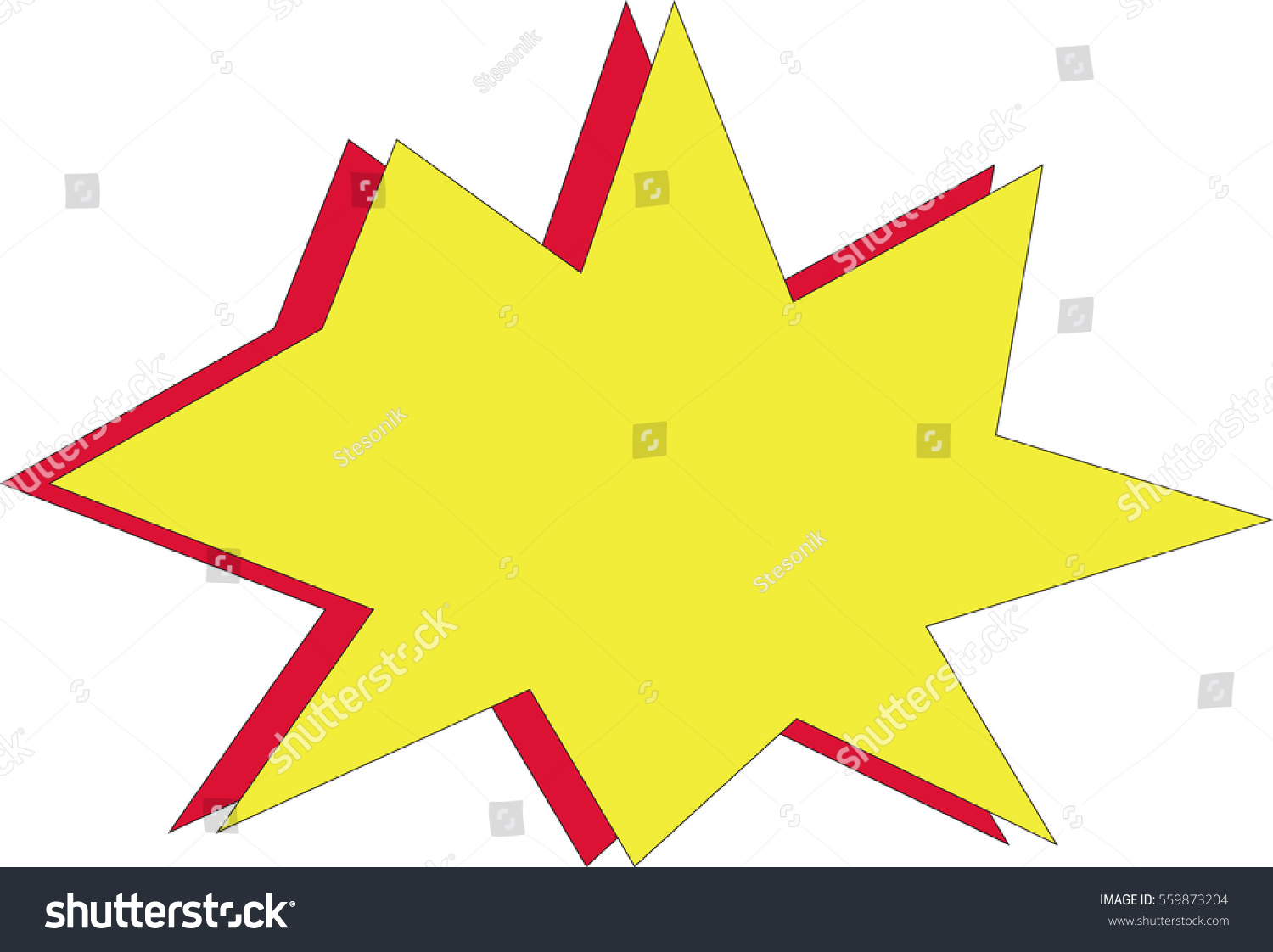 Screentone Comic Text Template Stock Vector (Royalty Free) 559873204 ...