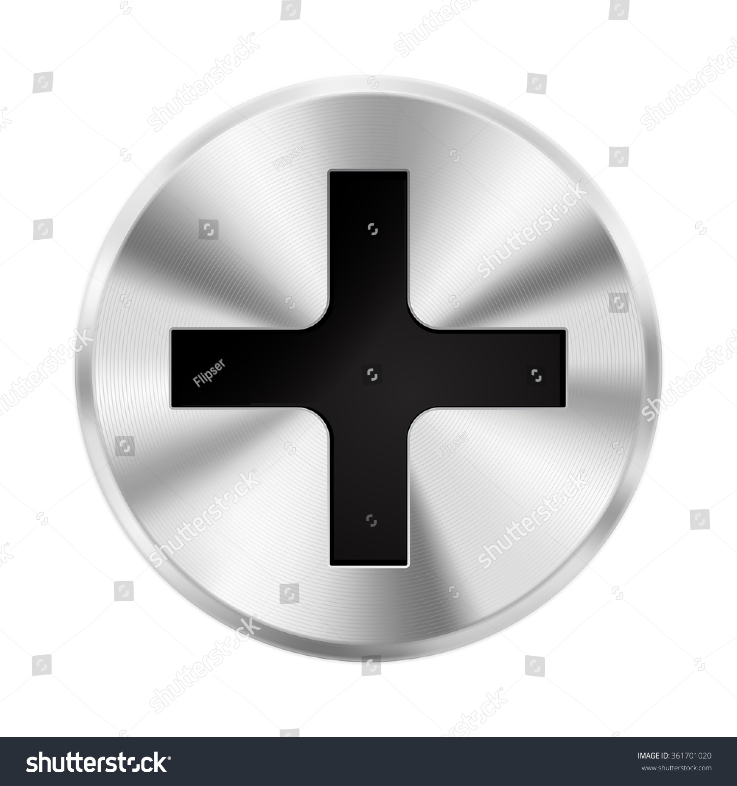 Screw Head Vector Illustration Isolated On Stock Vector (Royalty Free ...