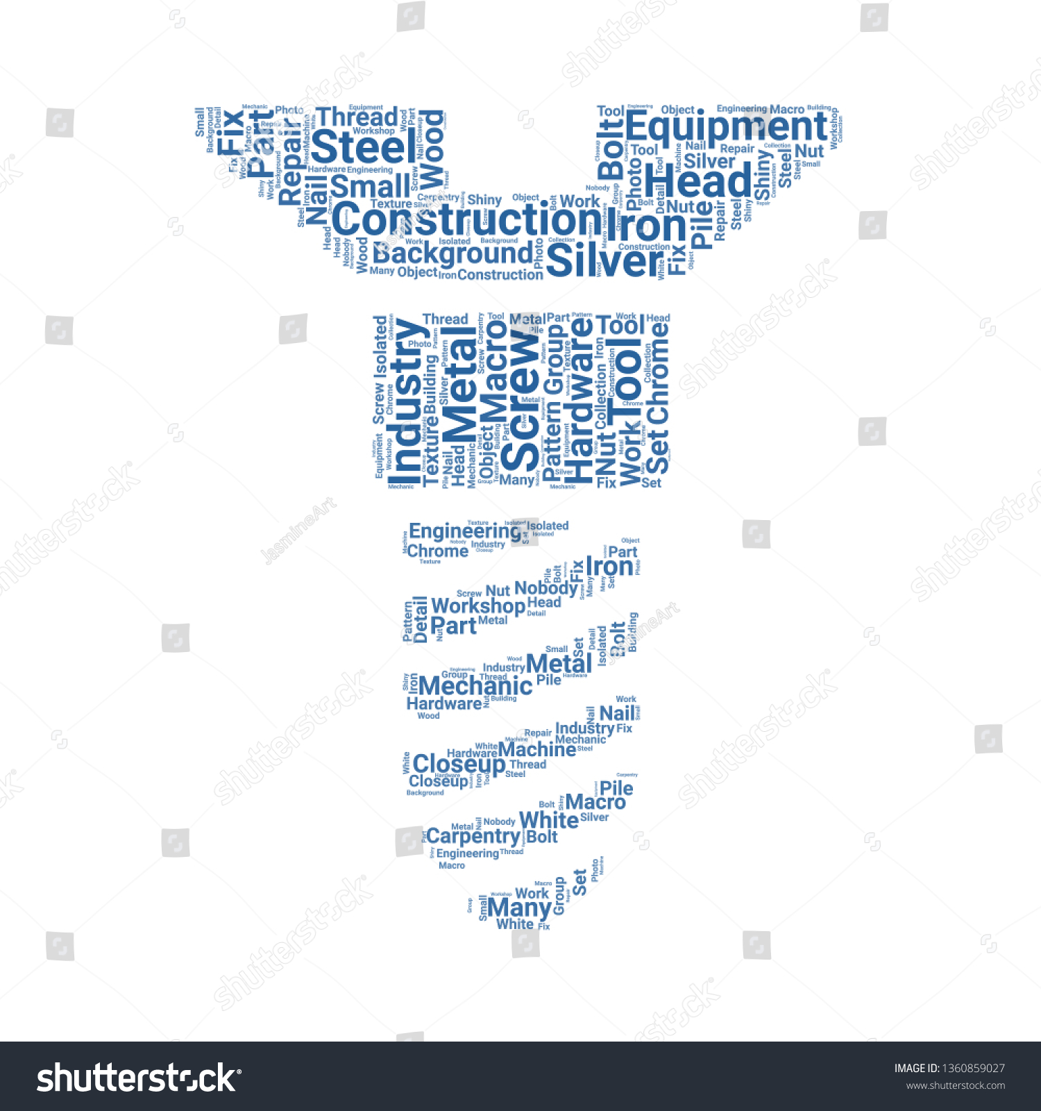 Screw Word Cloud Tag Cloud About Stock Vector (Royalty Free) 1360859027 ...