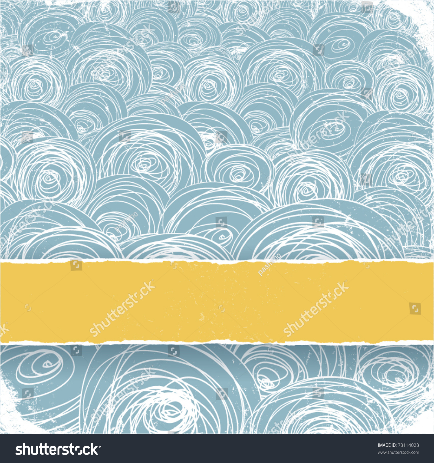 Scribble Abstract Blue Background Copyspace Stock Vector (Royalty Free ...