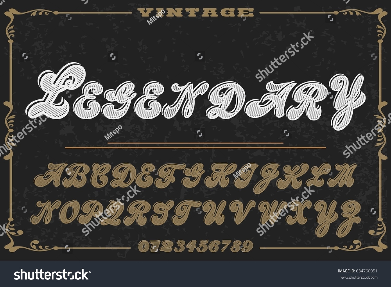 Script Handcrafted Vector Calligraphy Font ...