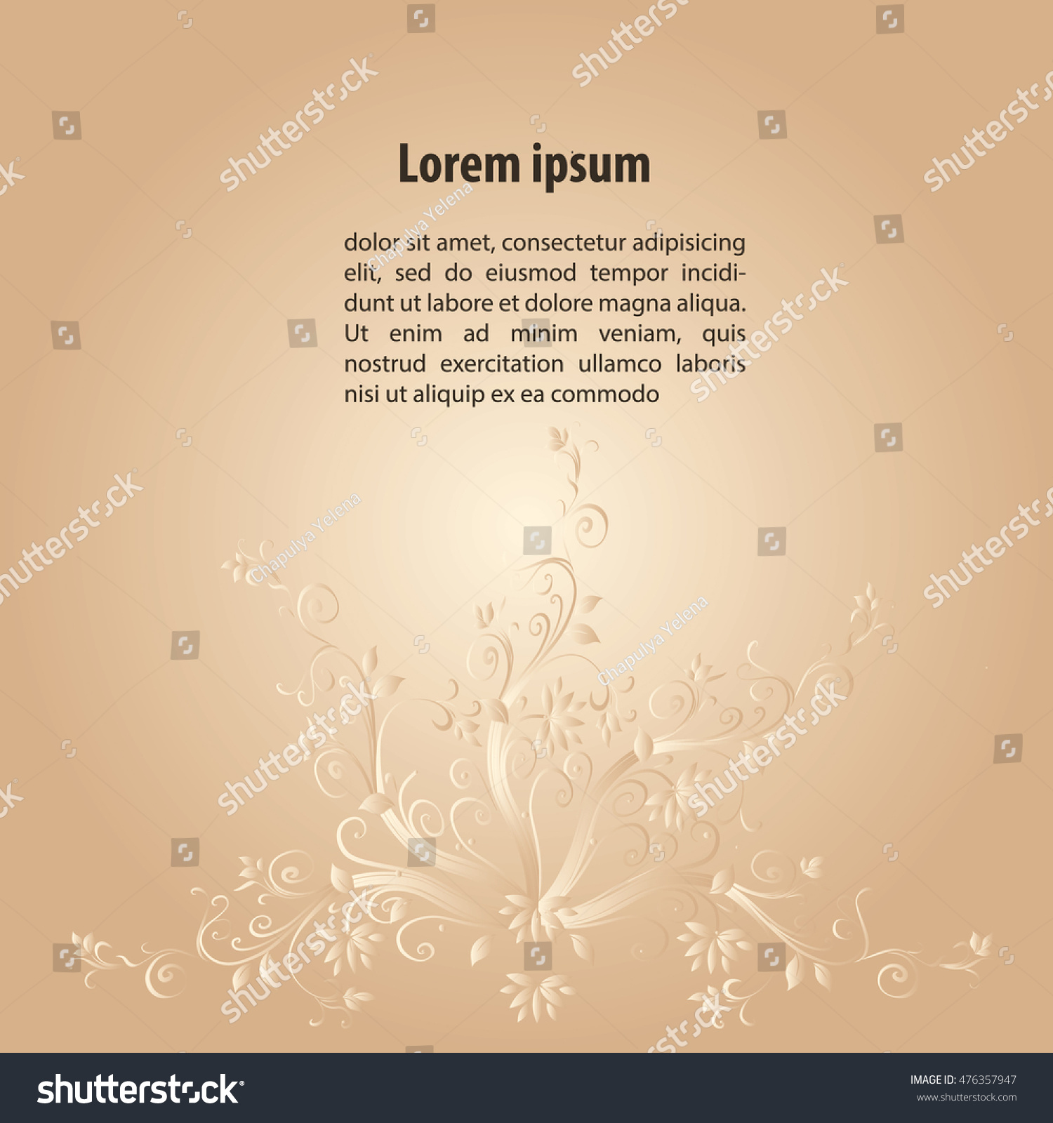 Scroll Work Swirl Vector Illustration Your Stock Vector (Royalty Free ...