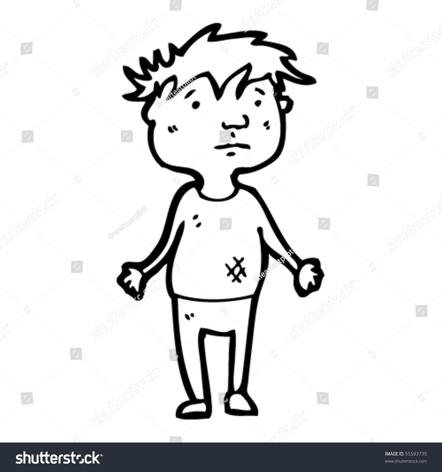 Scruffy Boy Cartoon Stock Vector (Royalty Free) 55593739