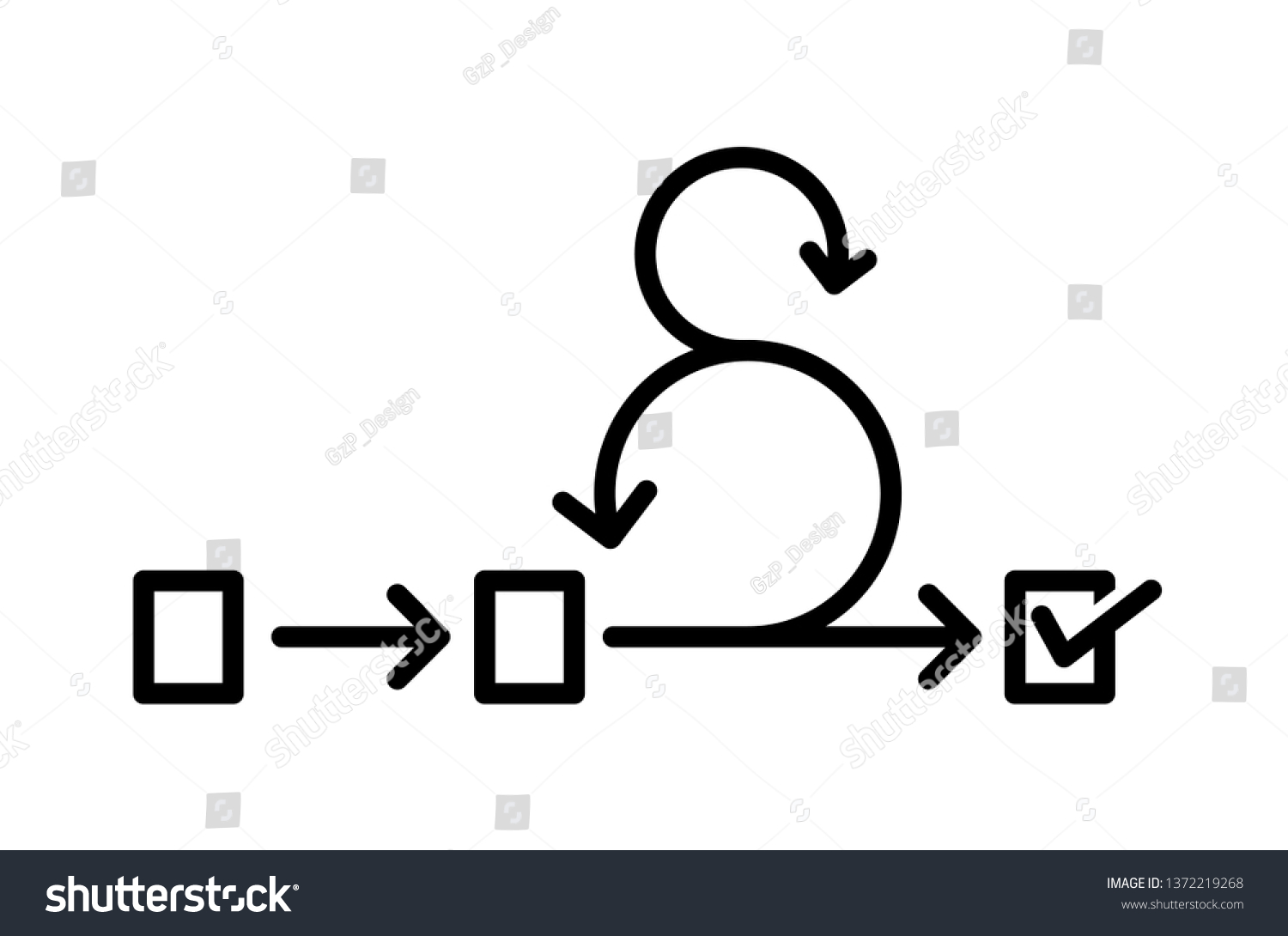 Scrum Icon Agile Icon Vector Stock Vector (Royalty Free) 1372219268