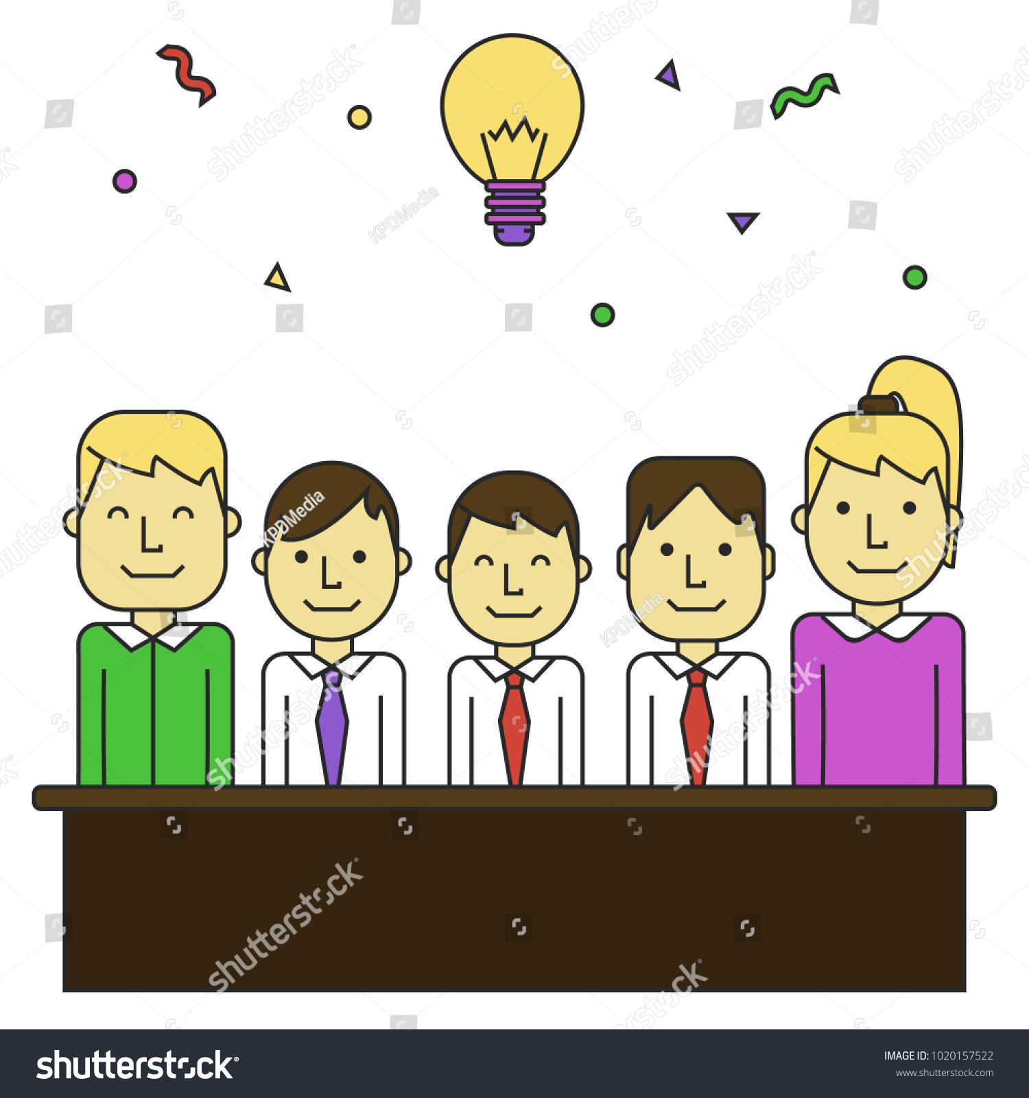 Scrum Team Colors Stock Vector (Royalty Free) 1020157522 | Shutterstock