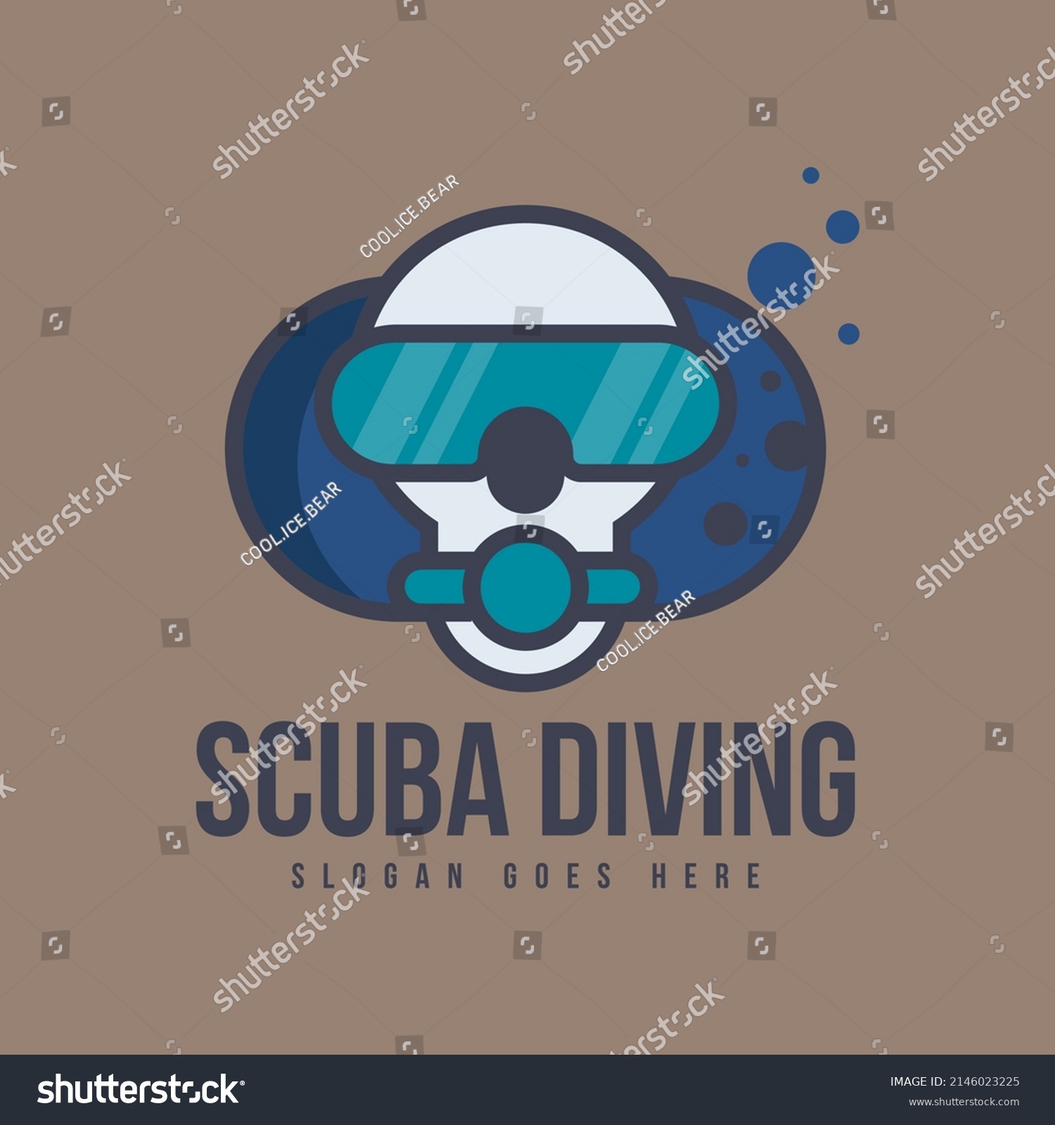 Scuba Diving Logo Design Concept Vector Stock Vector (Royalty Free ...