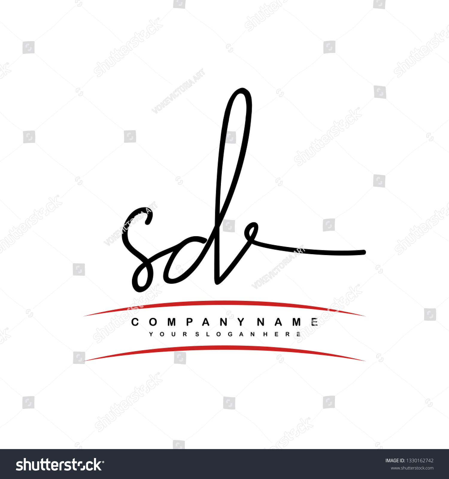 Sd Initial Signature Logo Handwriting Logo Stock Vector (Royalty Free ...
