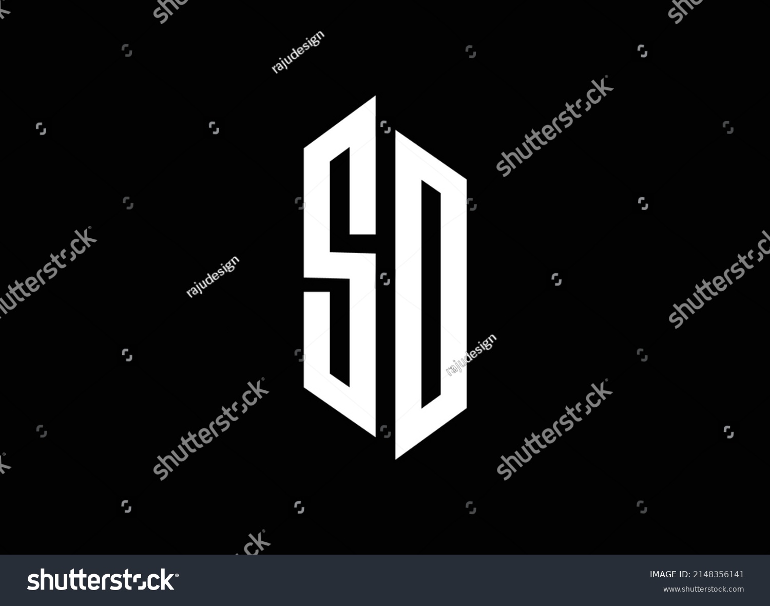 Sd Initials Monogram Letter Text Alphabet Stock Vector (Royalty Free ...