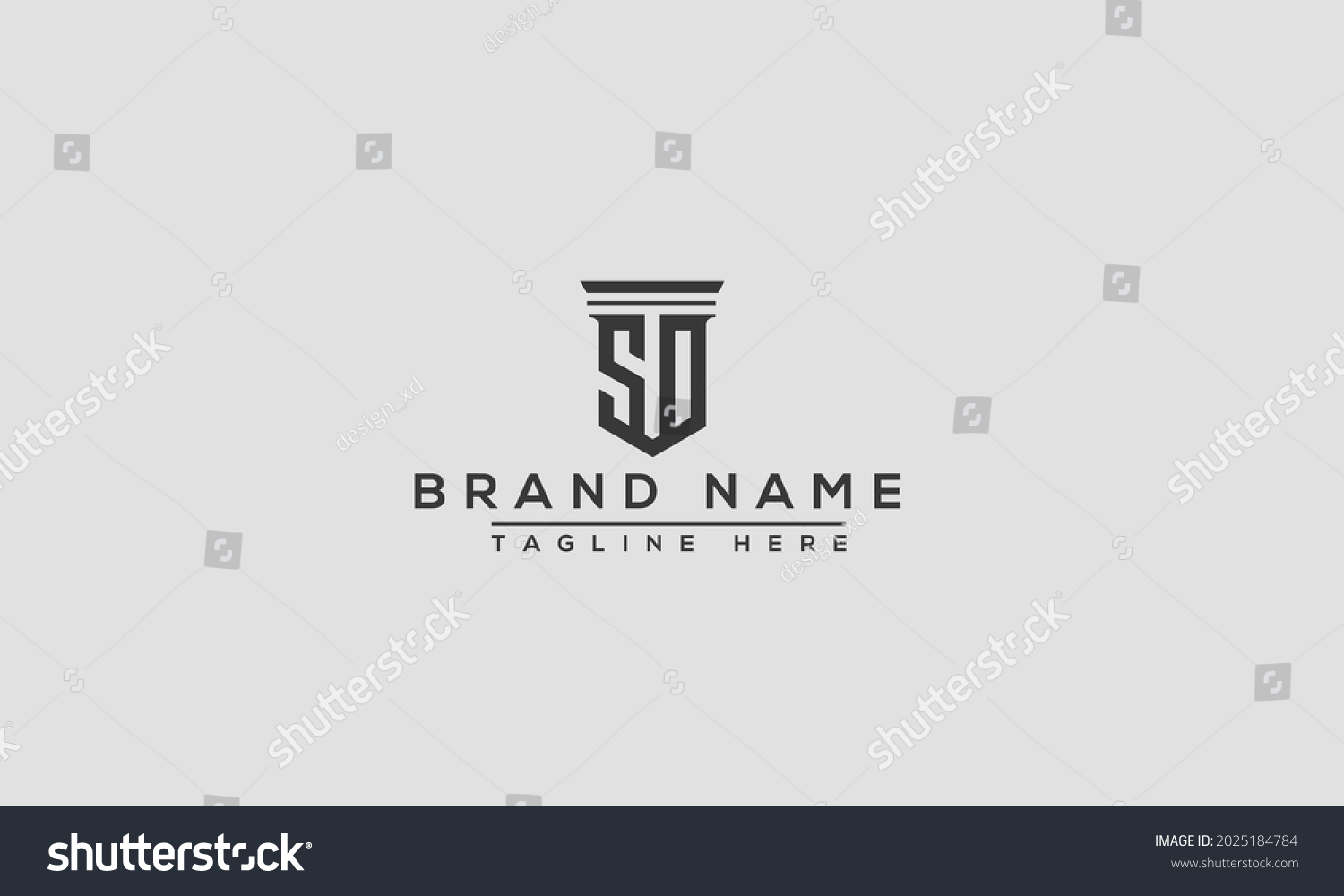 Sd Logo Design Template Vector Graphic Stock Vector (Royalty Free ...