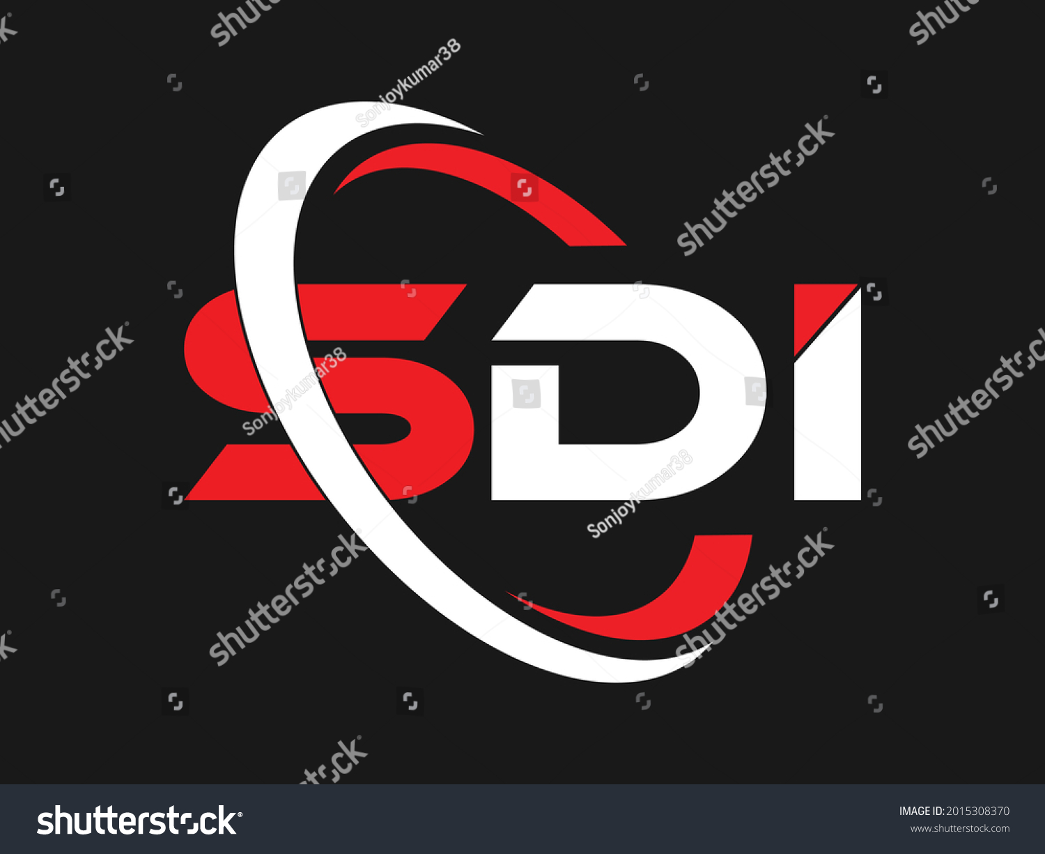 Sdi Letter Monogram Logo Design Vector Stock Vector (Royalty Free ...