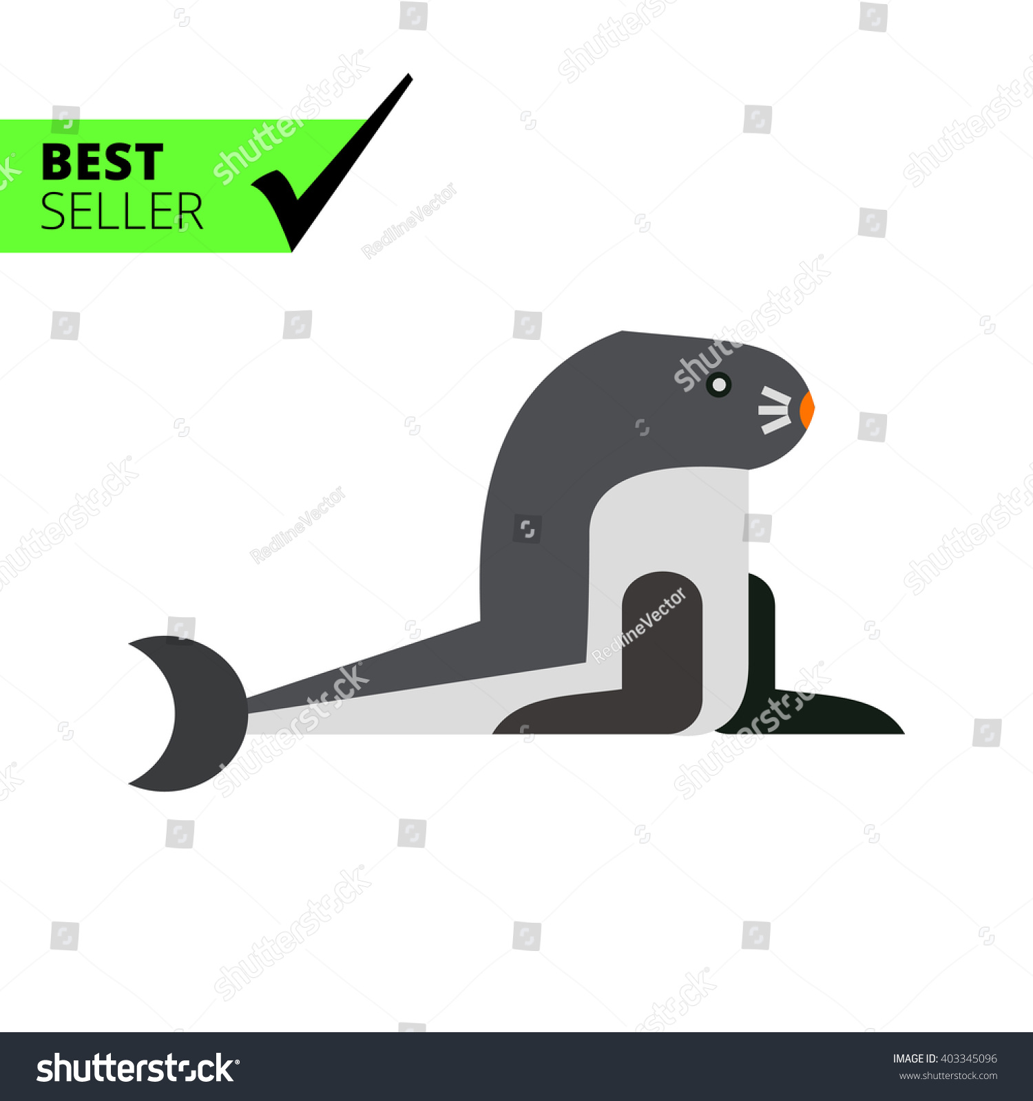 Sea Calf Icon Stock Vector (Royalty Free) 403345096 | Shutterstock