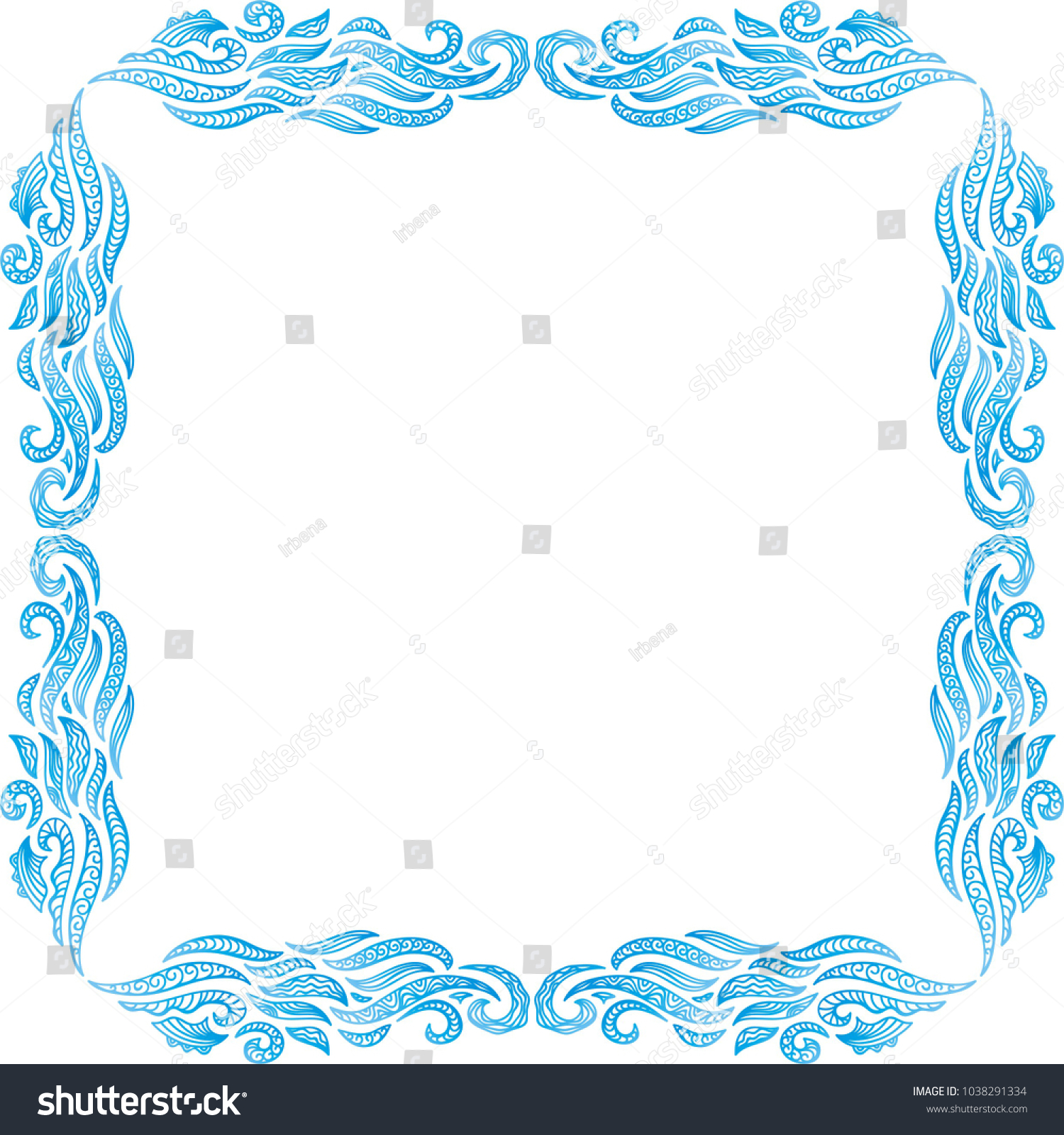 Sea Frame Vector Illustration: เวกเตอร์สต็อก (ปลอดค่าลิขสิทธิ์ ...