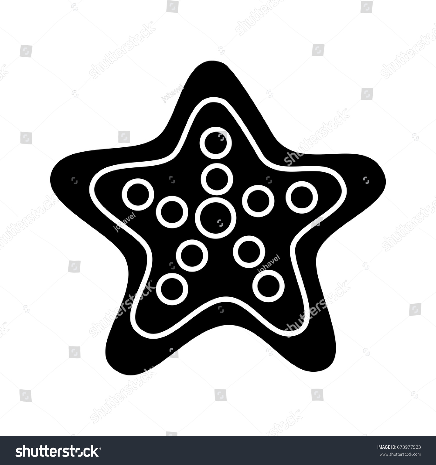 Sea Star Icon Stock Vector (Royalty Free) 673977523 | Shutterstock