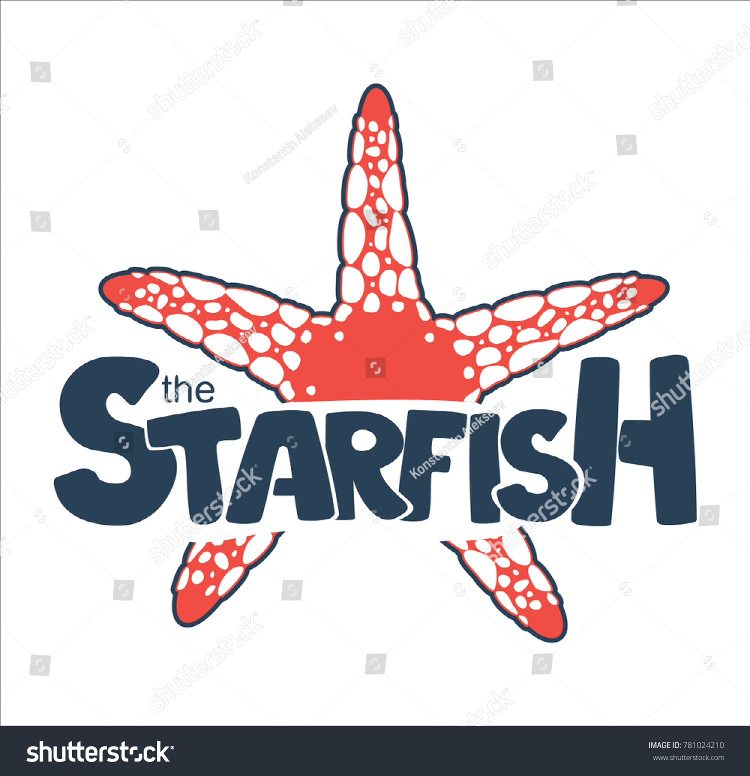 Sea Star Logo Starfish Stock Vector (Royalty Free) 781024210 | Shutterstock