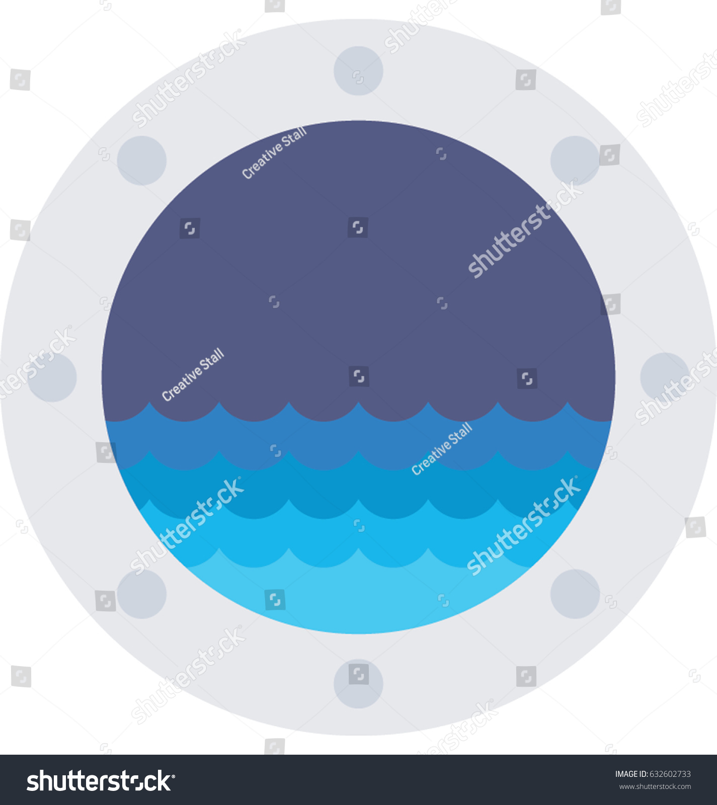Sea Vector Icon Stock Vector (Royalty Free) 632602733