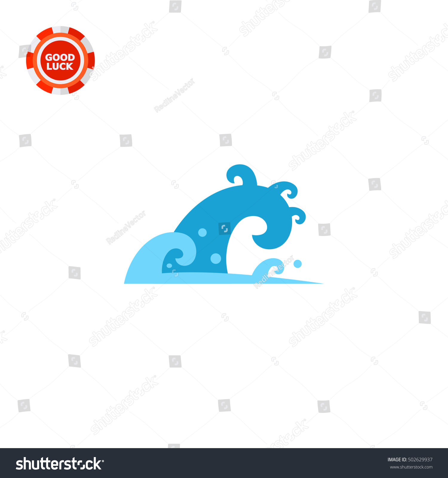 Sea Waves Icon Stock Vector (Royalty Free) 502629937 | Shutterstock