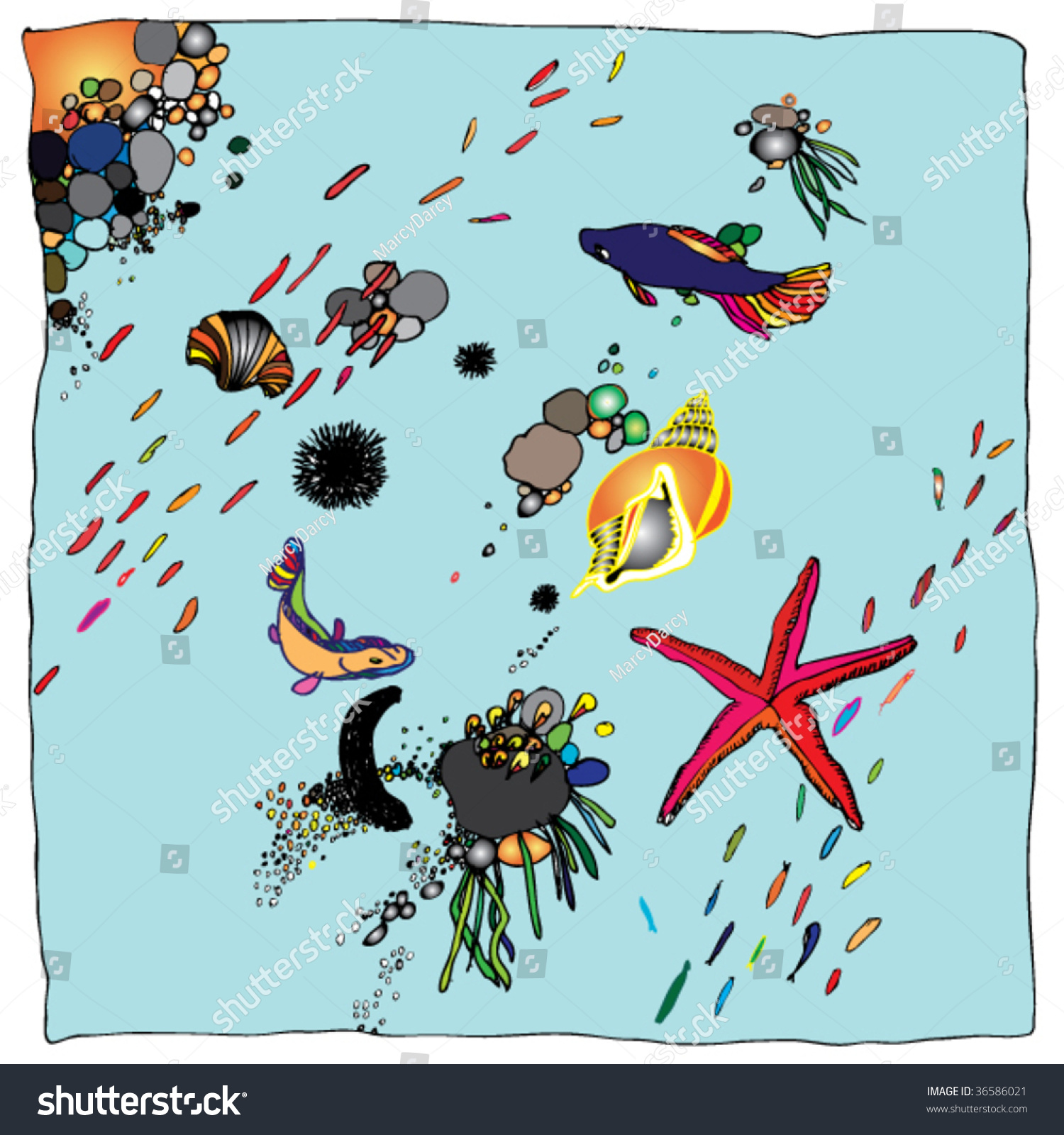 Sea World Stock Vector (Royalty Free) 36586021 | Shutterstock