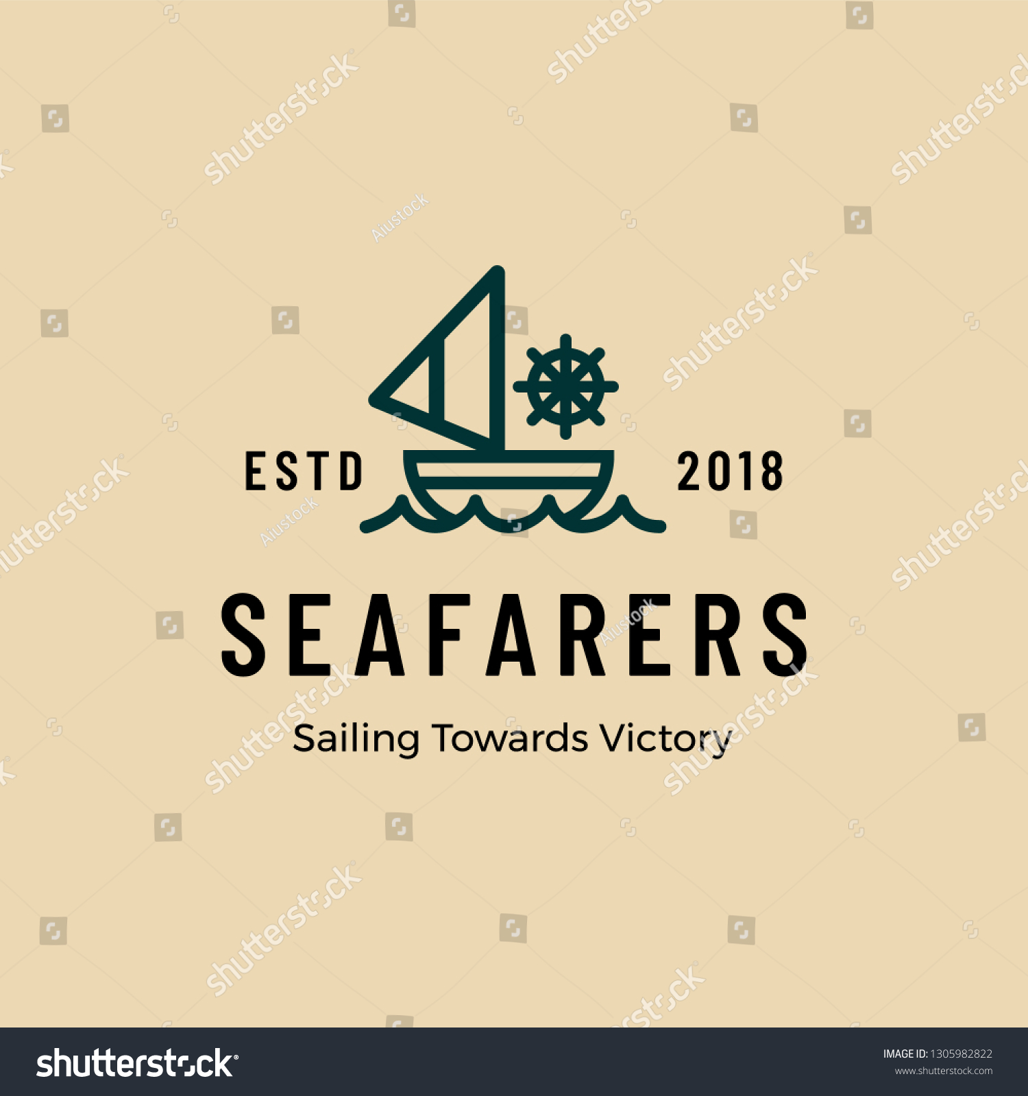 Seafarers Logo Icon Vector Template Illustration Stock Vector (Royalty ...