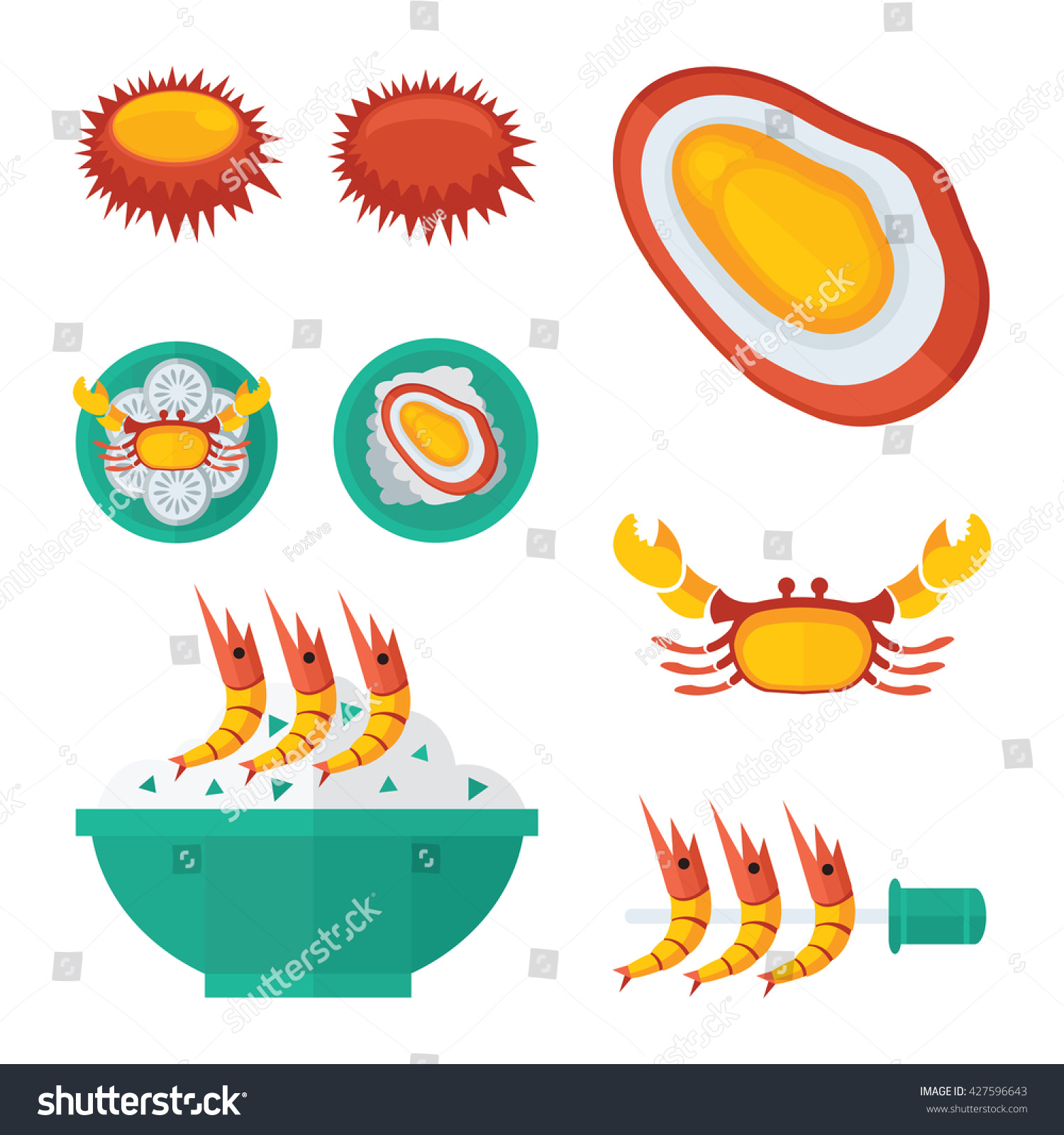 Seafood Infographic: เวกเตอร์สต็อก (ปลอดค่าลิขสิทธิ์) 427596643 ...