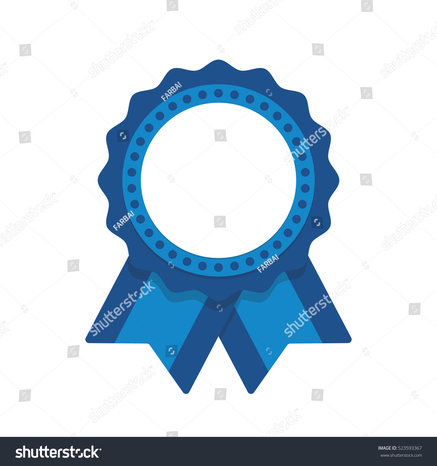 Seal Ribbon Blue Vector Stock Vector (Royalty Free) 523593367 ...