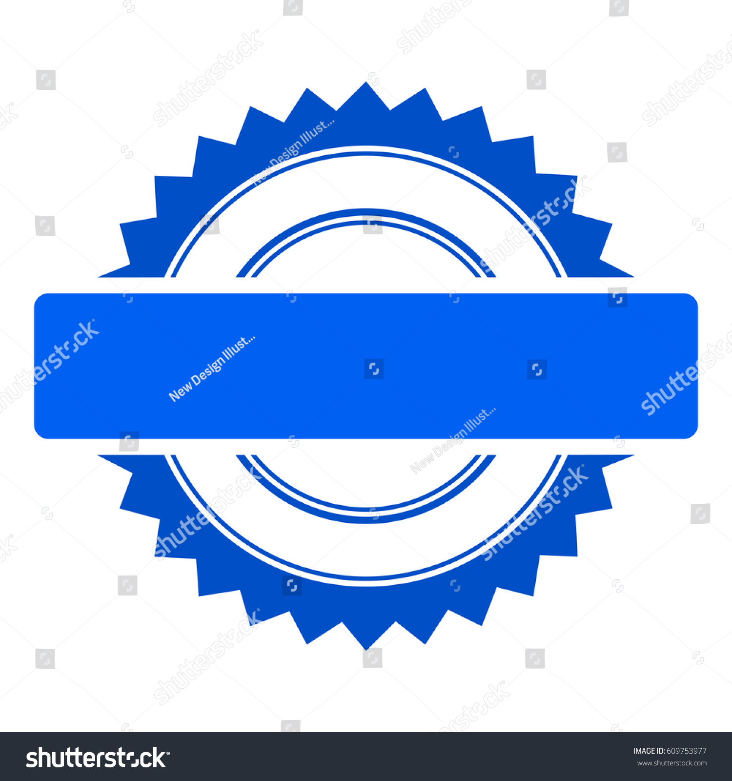 Seal Stamp Template Flat Vector Pictogram Stock Vector (Royalty Free ...