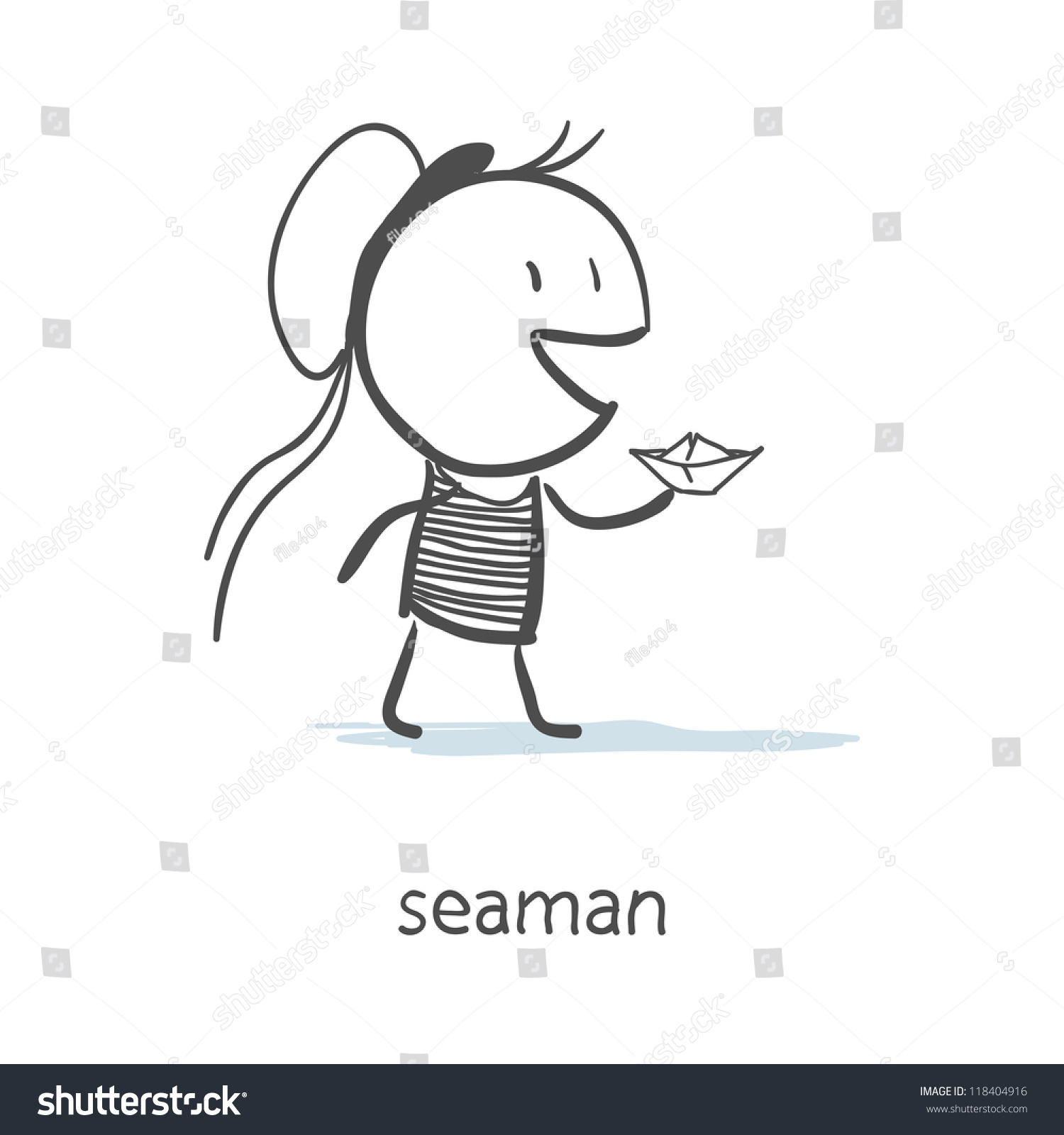 Seaman Stock Vector (Royalty Free) 118404916 | Shutterstock