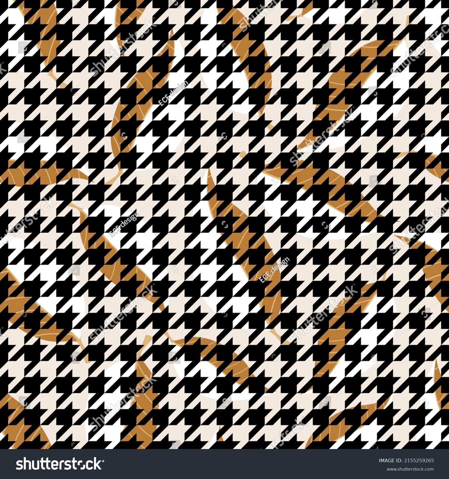 Seamless Abstract Goose Foot Pattern Vector Stock Vector (Royalty Free ...