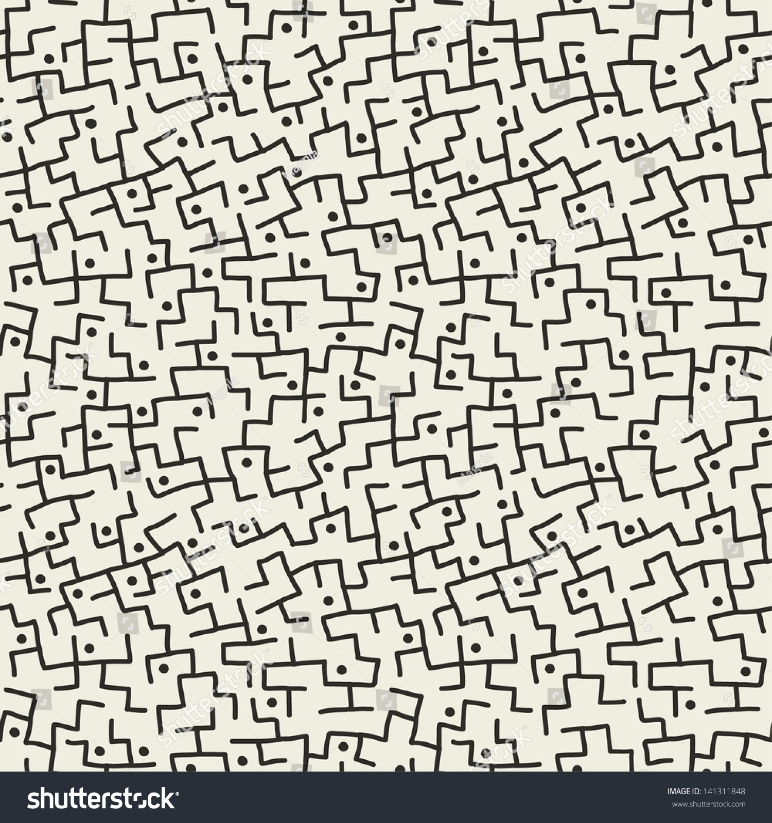 Seamless Abstract Hand Drawn Pattern Vector Stock Vector Royalty Free