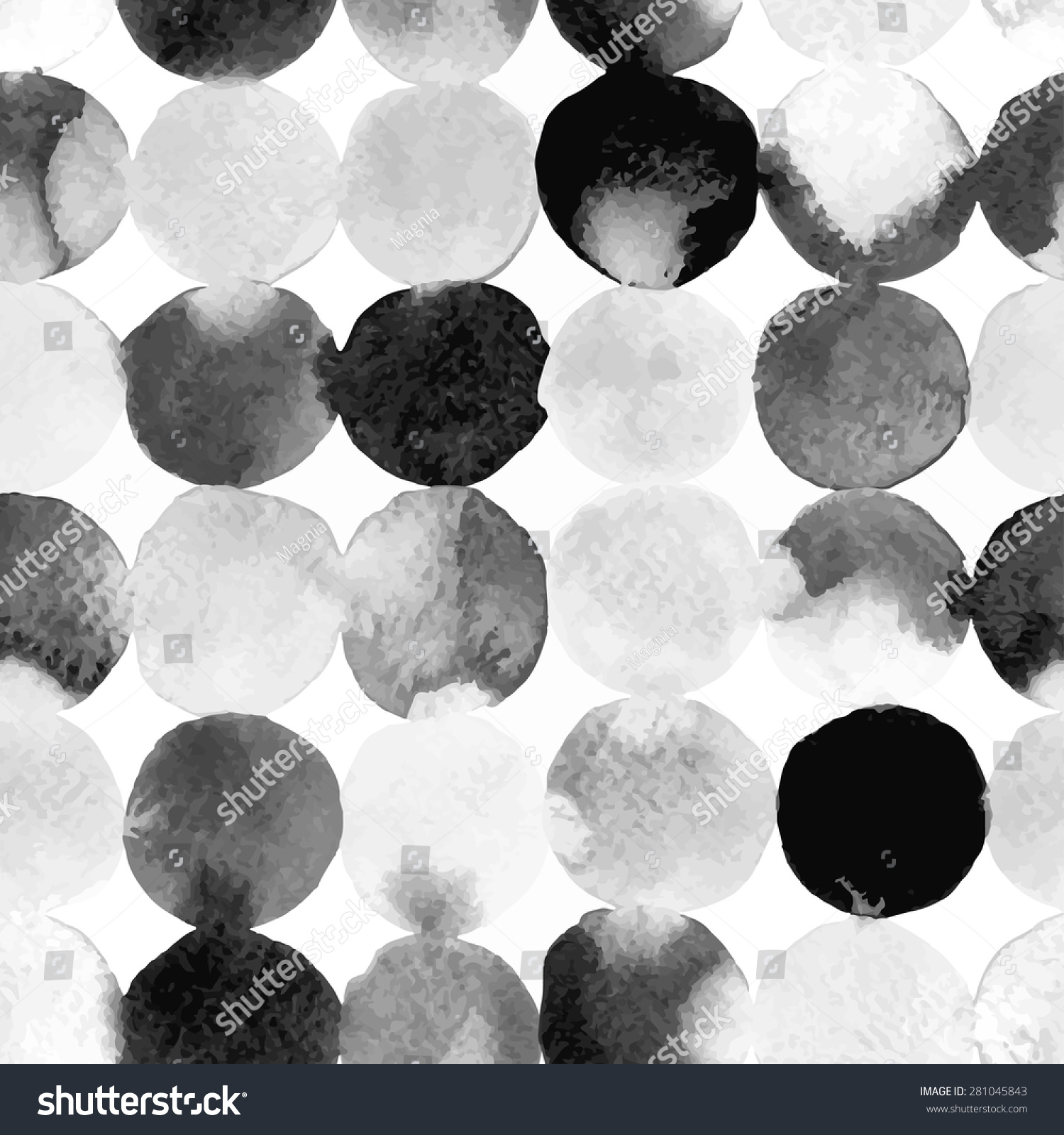 Seamless Abstract Hand Drawn Spot Pattern Stock Vector (Royalty Free ...