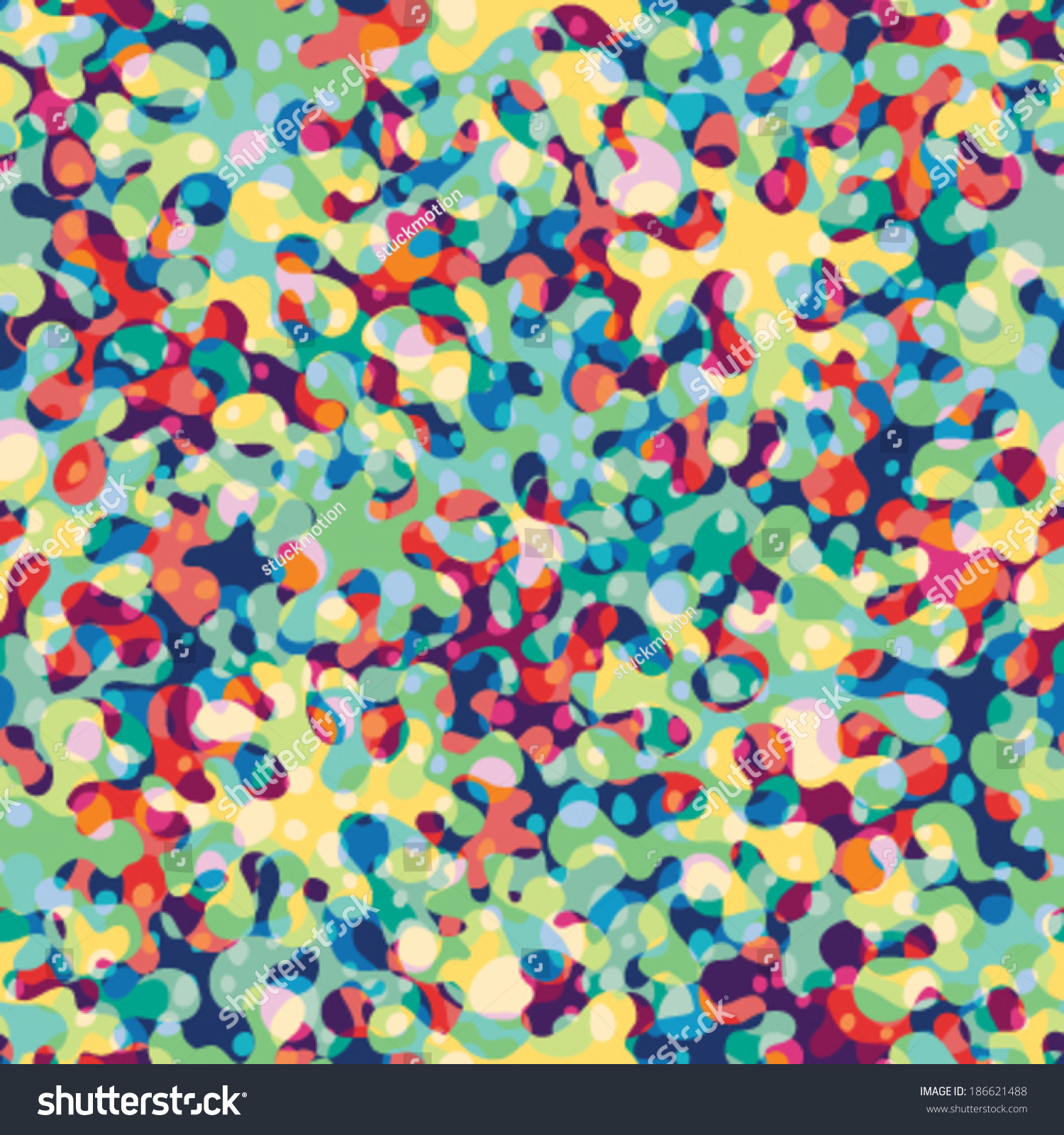 Seamless Abstract Pop Camo Art Background Stock Vector (Royalty Free ...
