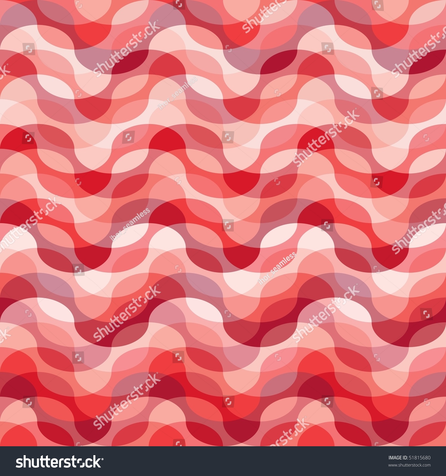 Seamless Abstract Red Wave Texture Stock Vector Illustration 51815680 ...