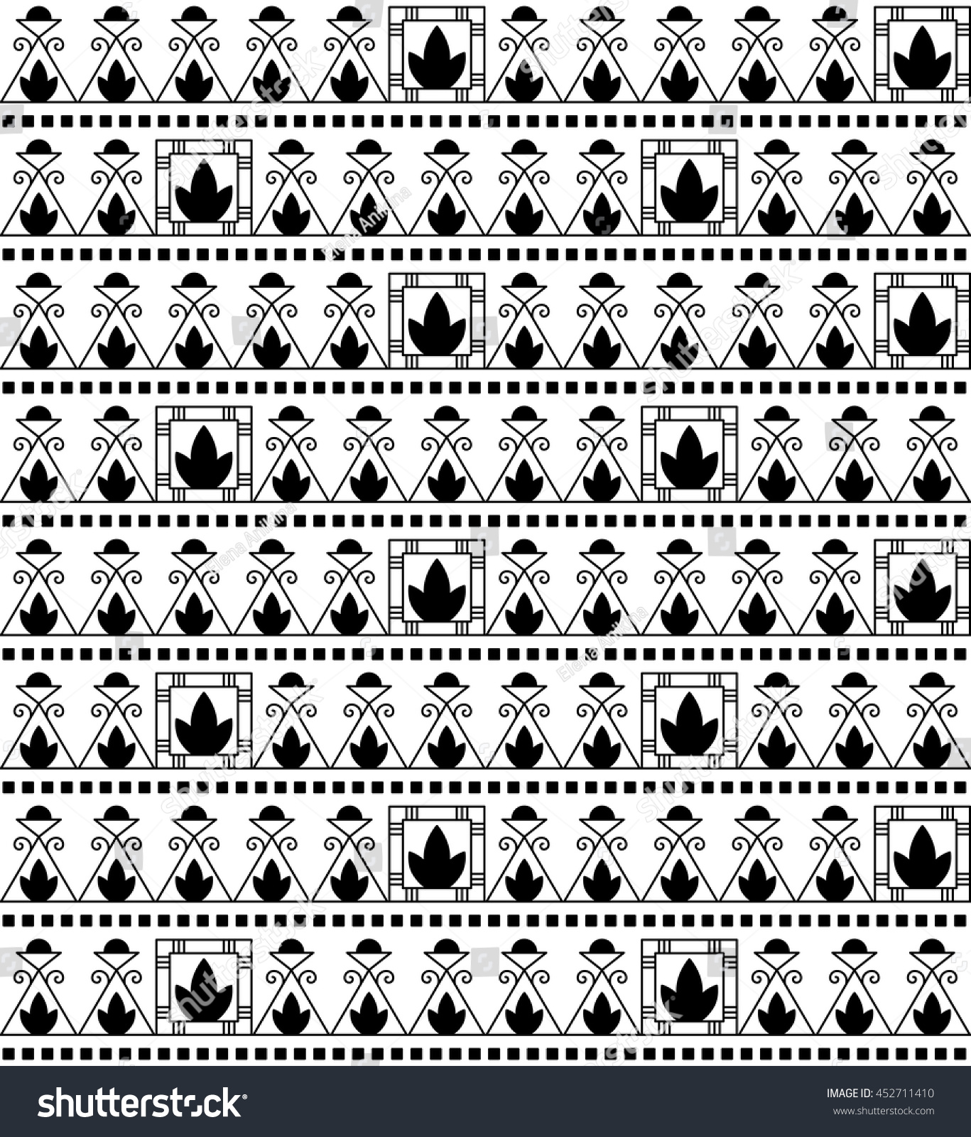 Seamless African Background Vector Illustration Stock Vector (Royalty ...