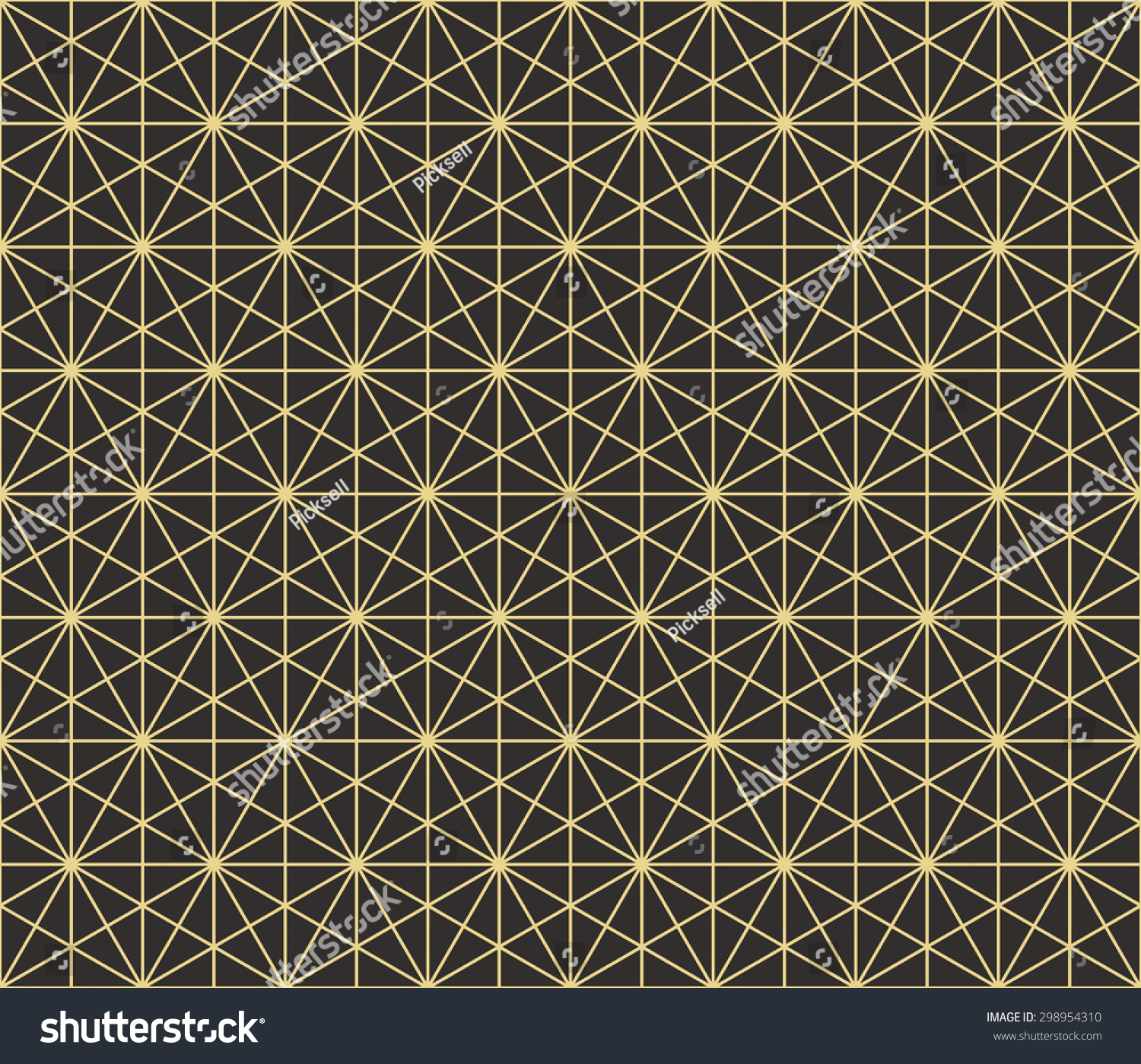 Seamless Ancient Palette Connected Triangles Formed Stock Vector ...
