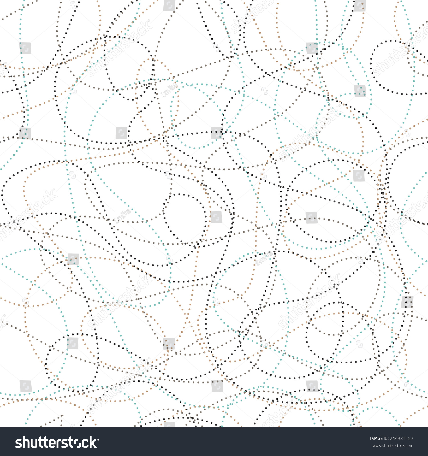 Seamless Background Dotted Line Stock Vector 244931152 - Shutterstock