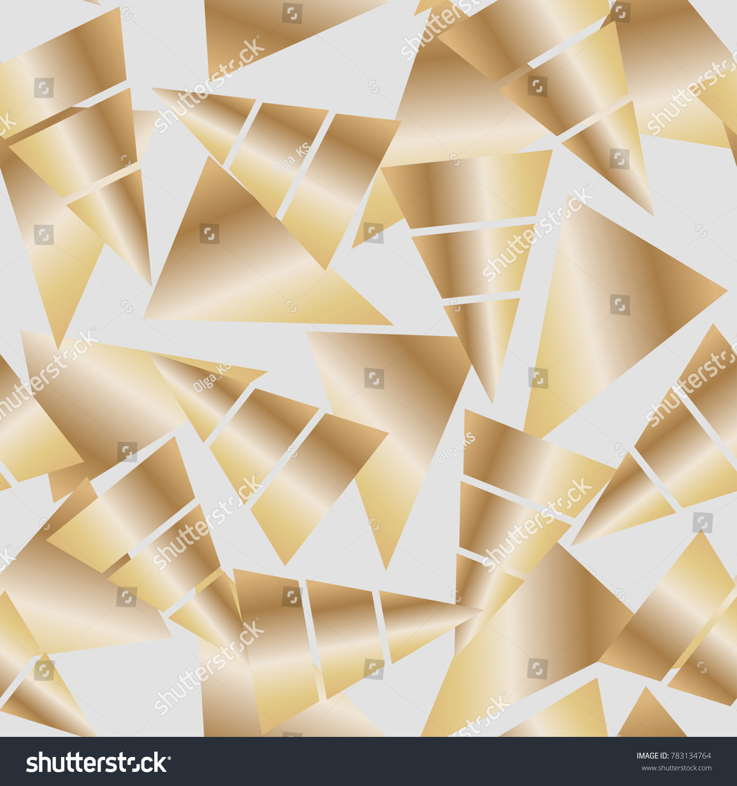 Seamless Background Gold Pyramids Stock Vector (Royalty Free) 783134764